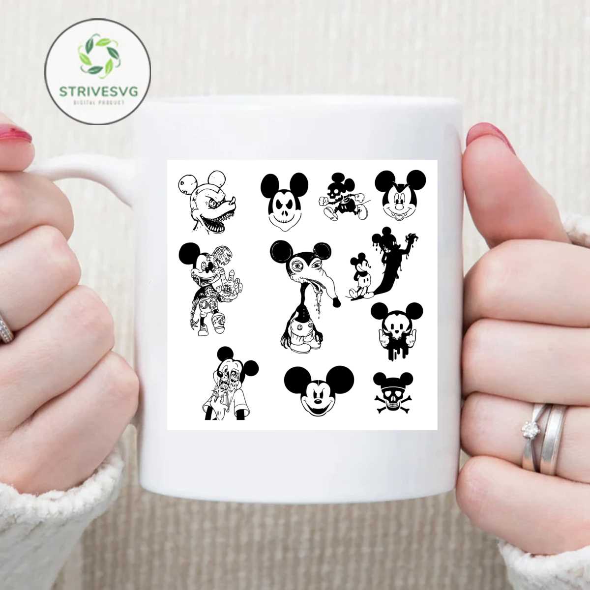 Halloween Scary Mickey Mouse Svg, Disney Svg, Halloween Svg, | Inspire ...