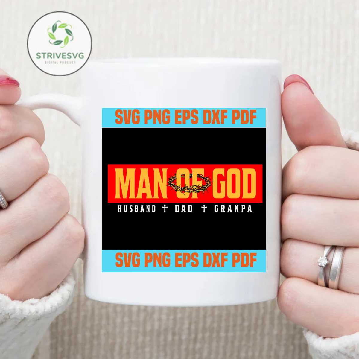 Man Of God Svg,Dad Svg,Fathers Day Svg, Fathers Day Gift,Hap | Inspire ...