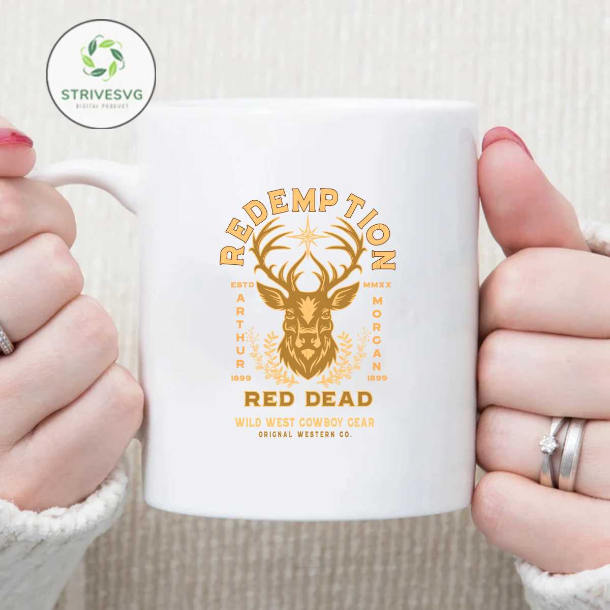 Retro Red Dead Redemption Arthur Morgan SVG | Inspire Uplift