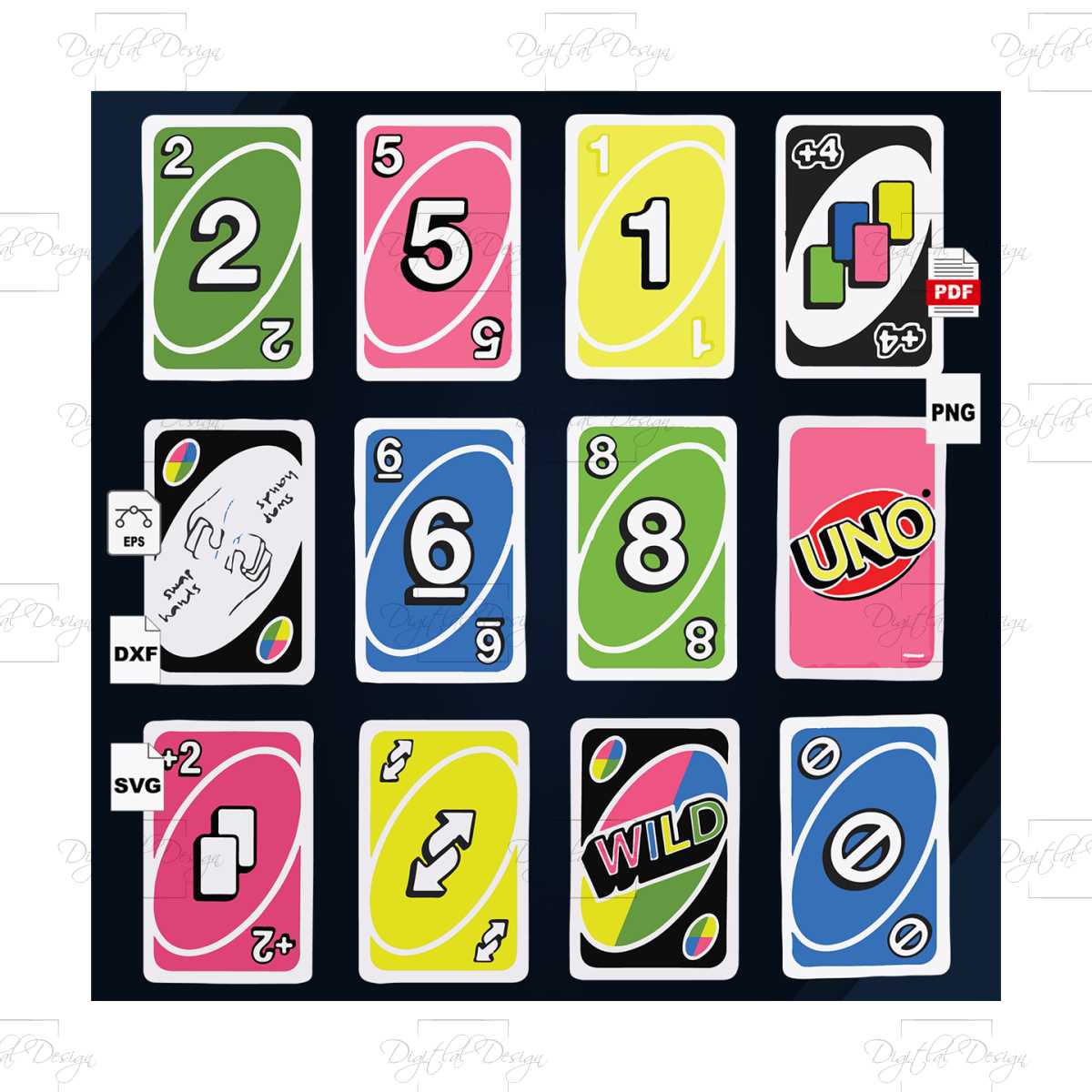 Uno Card, Uno Card Bundle Svg, Uno Svg Birthday, Uno Drunk L - Inspire ...