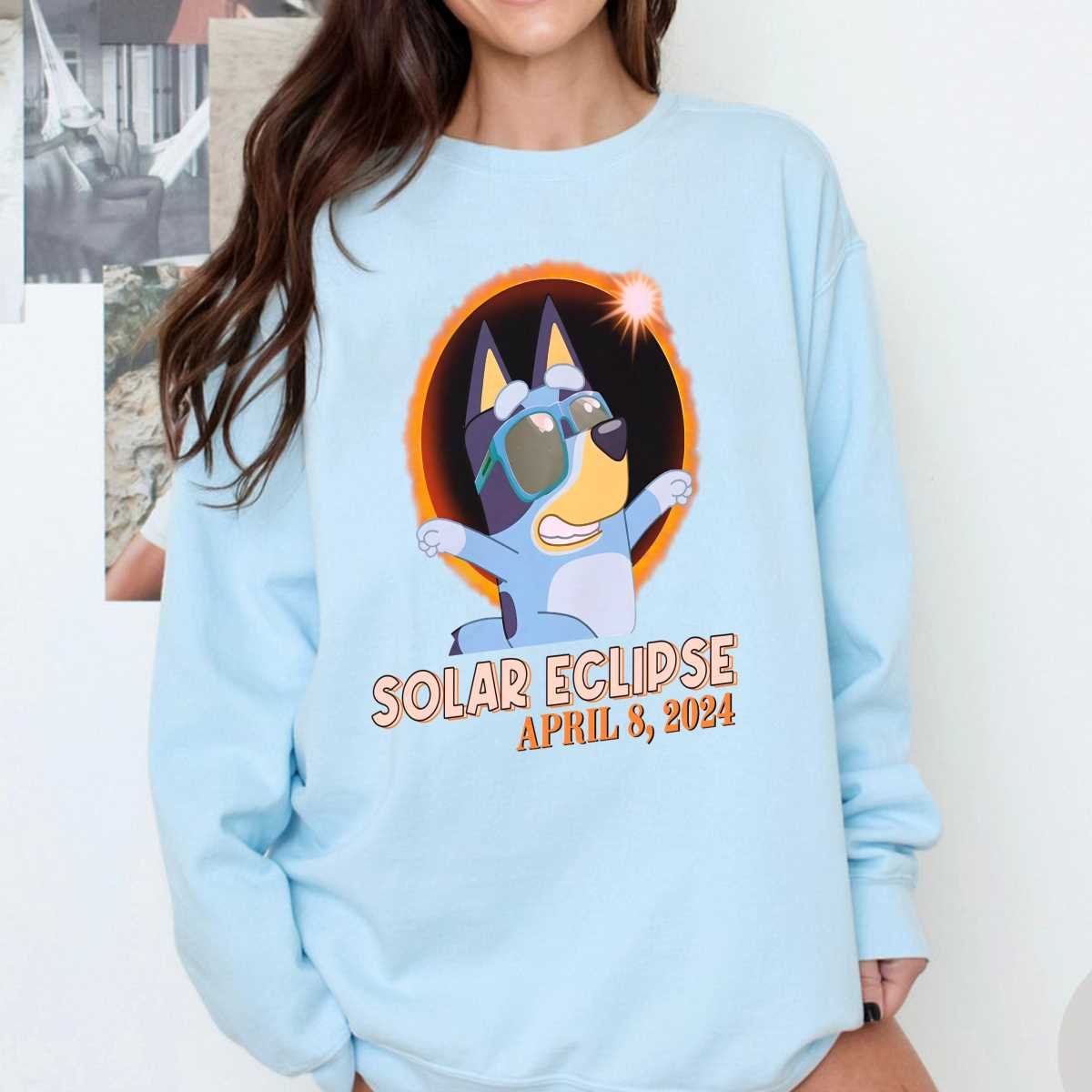 Funny Bluey Total Solar Eclipse PNG - Inspire Uplift