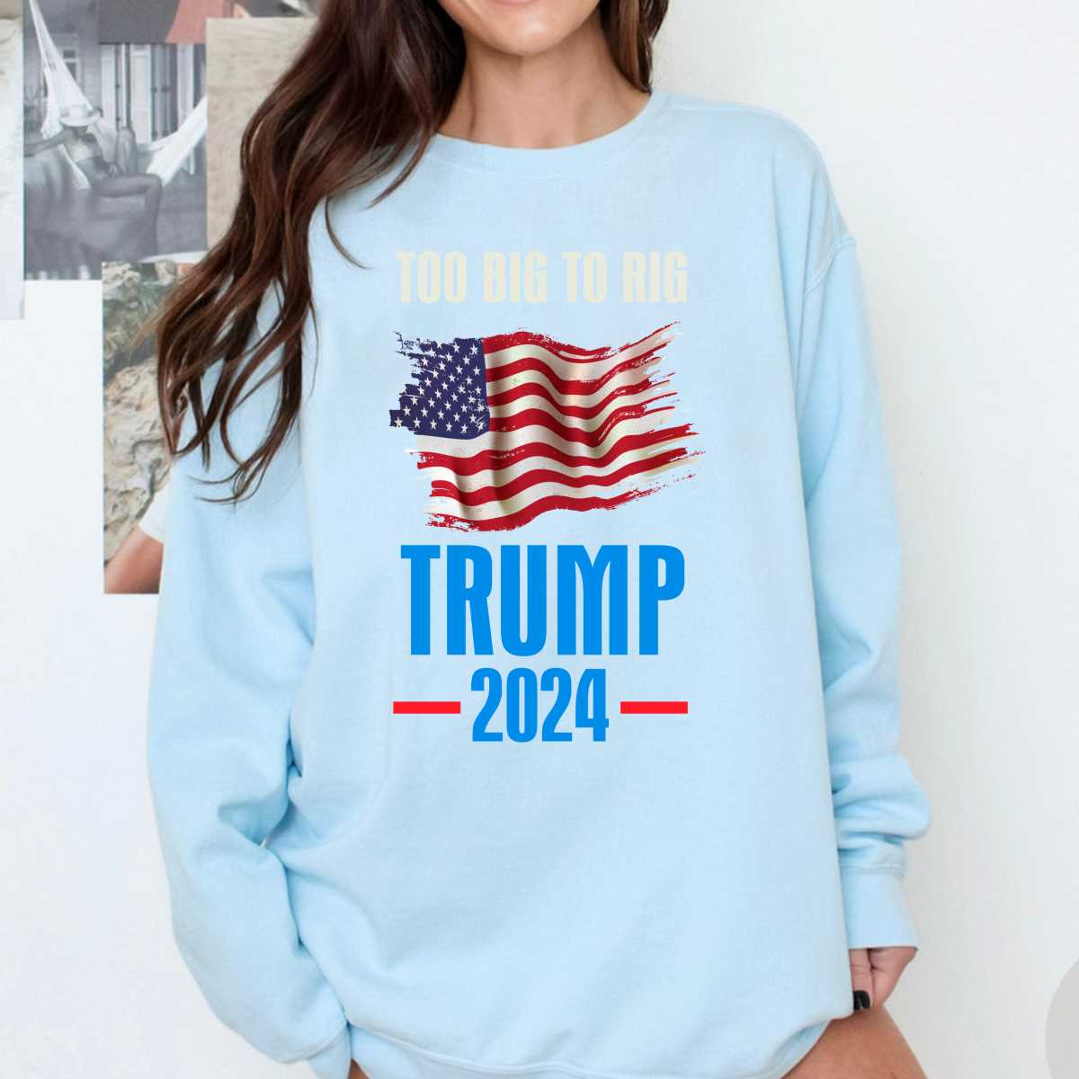 Retro Too Big To Rig Trump Election PNG - Inspire Uplift