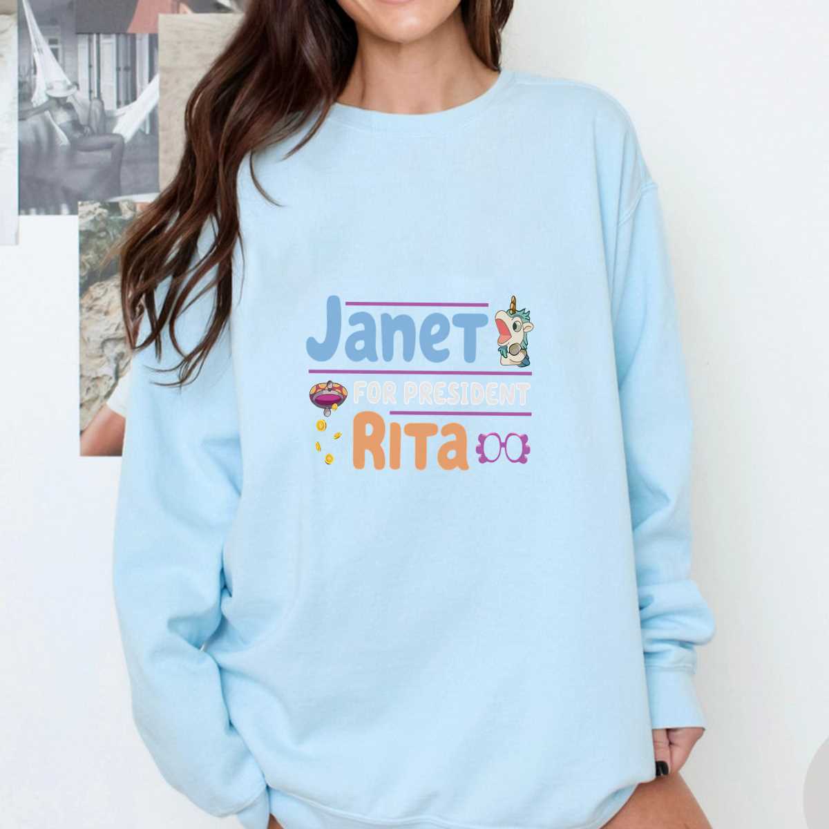 Funny Janet For President Rita Bluey PNG | Inspire Uplift