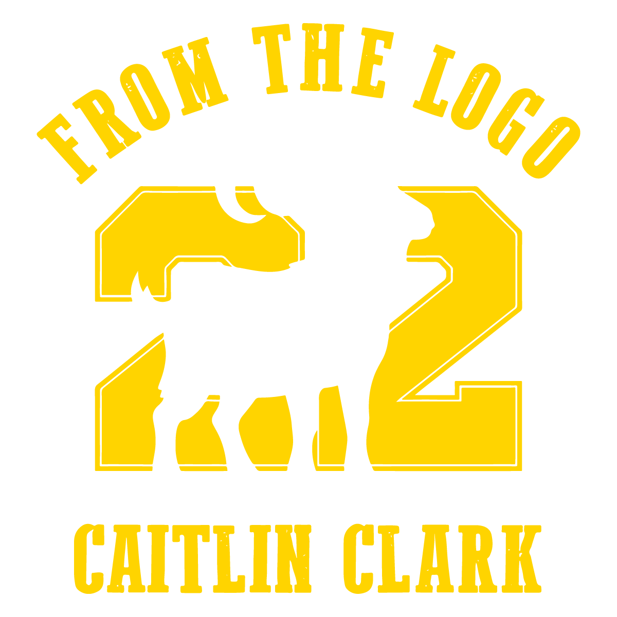 From The Logo GOAT Caitlin Clark Svg Digital Download - Inspire Uplift
