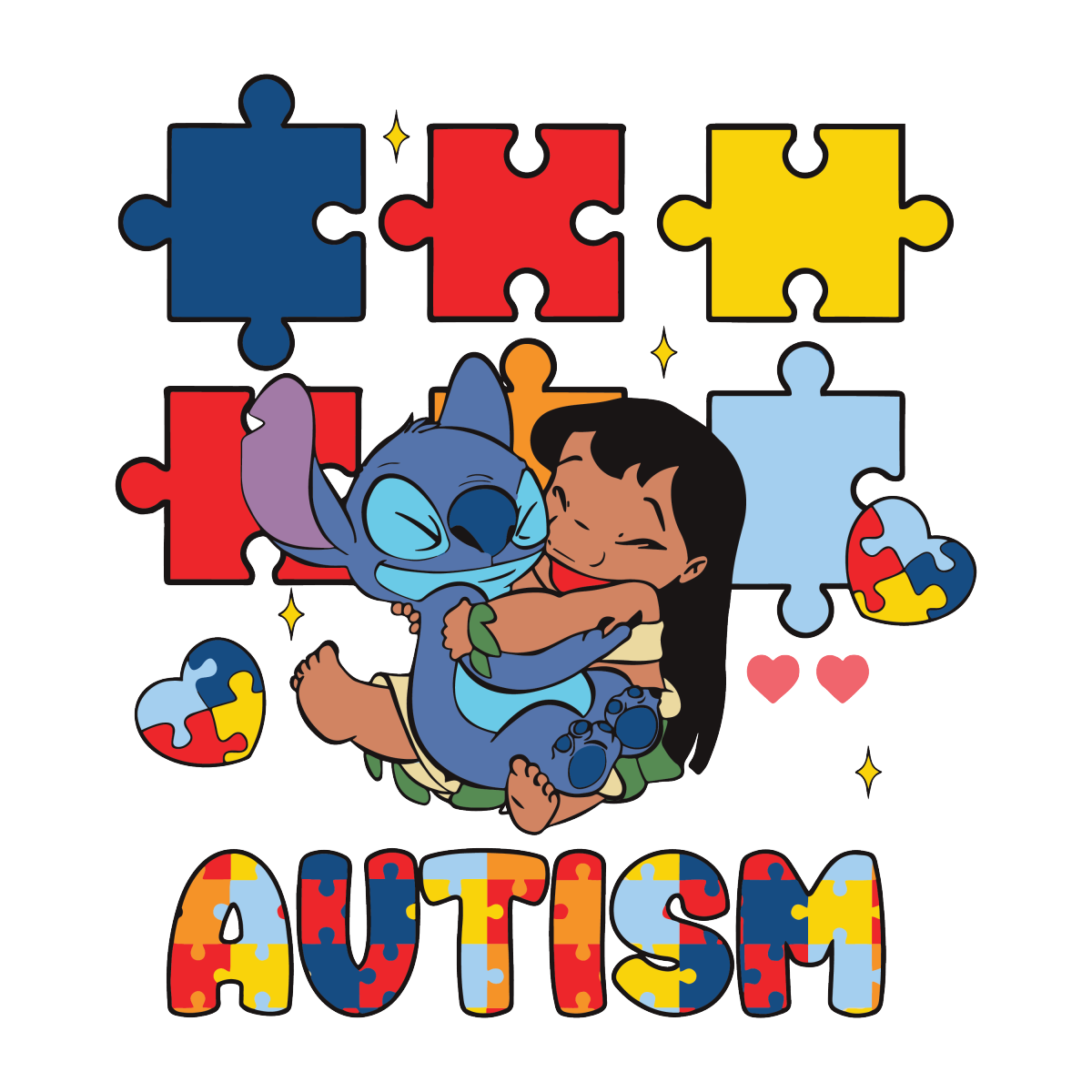 Autism Stitch Svg | Inspire Uplift