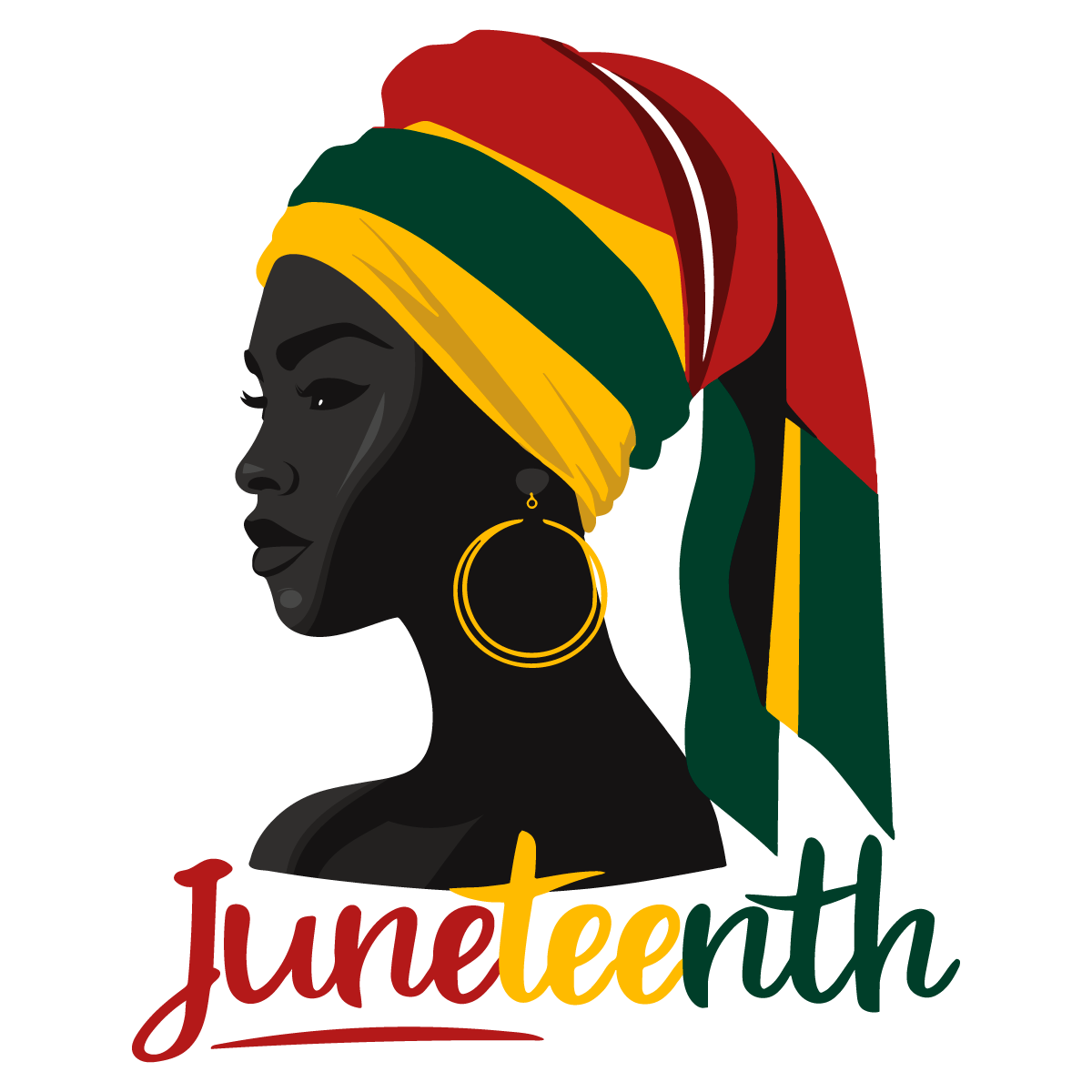 Black Woman Juneteenth 1865 Svg Digital Download - Inspire Uplift