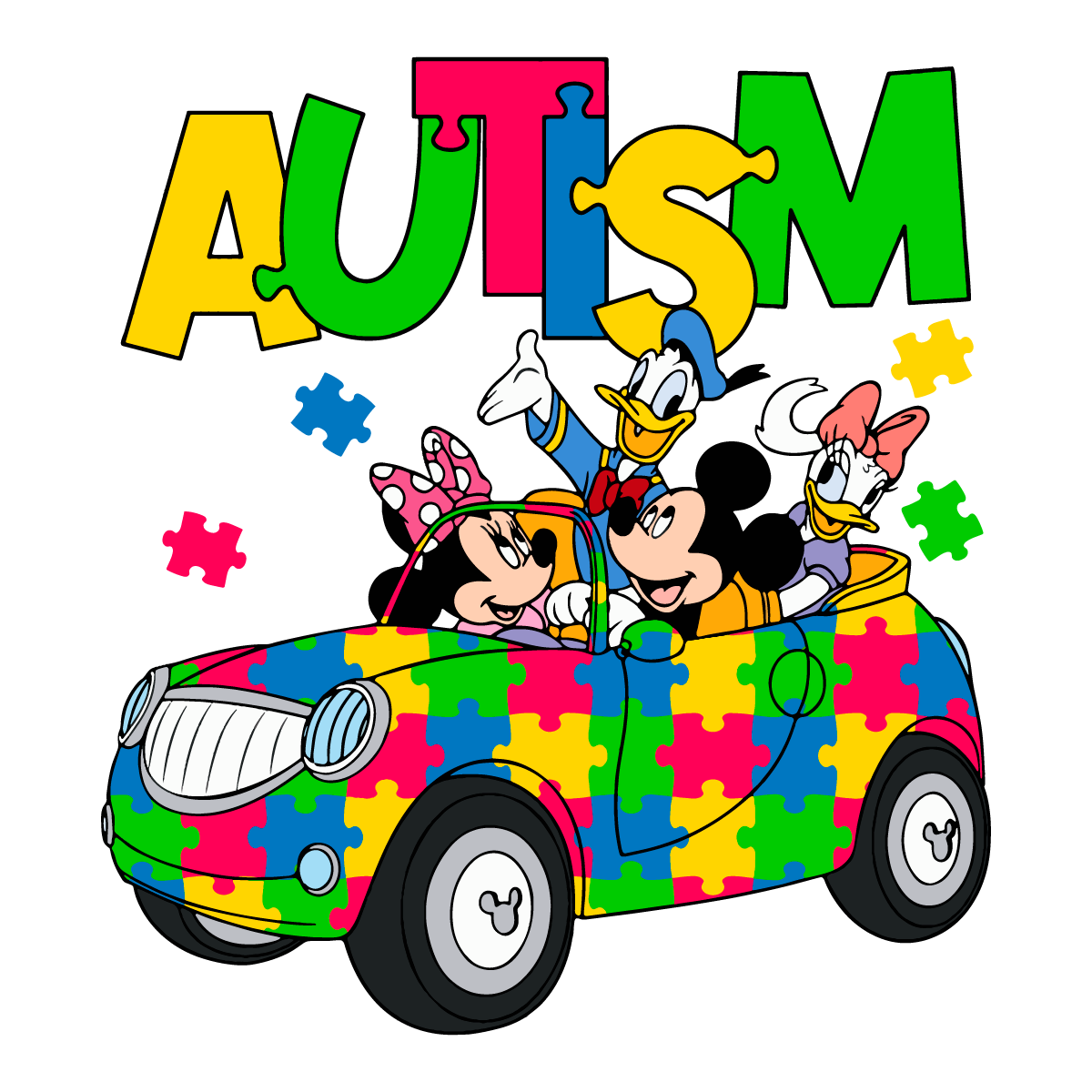 Funny Autism Truck Disney Friends SVG Digital Download Files | Inspire ...