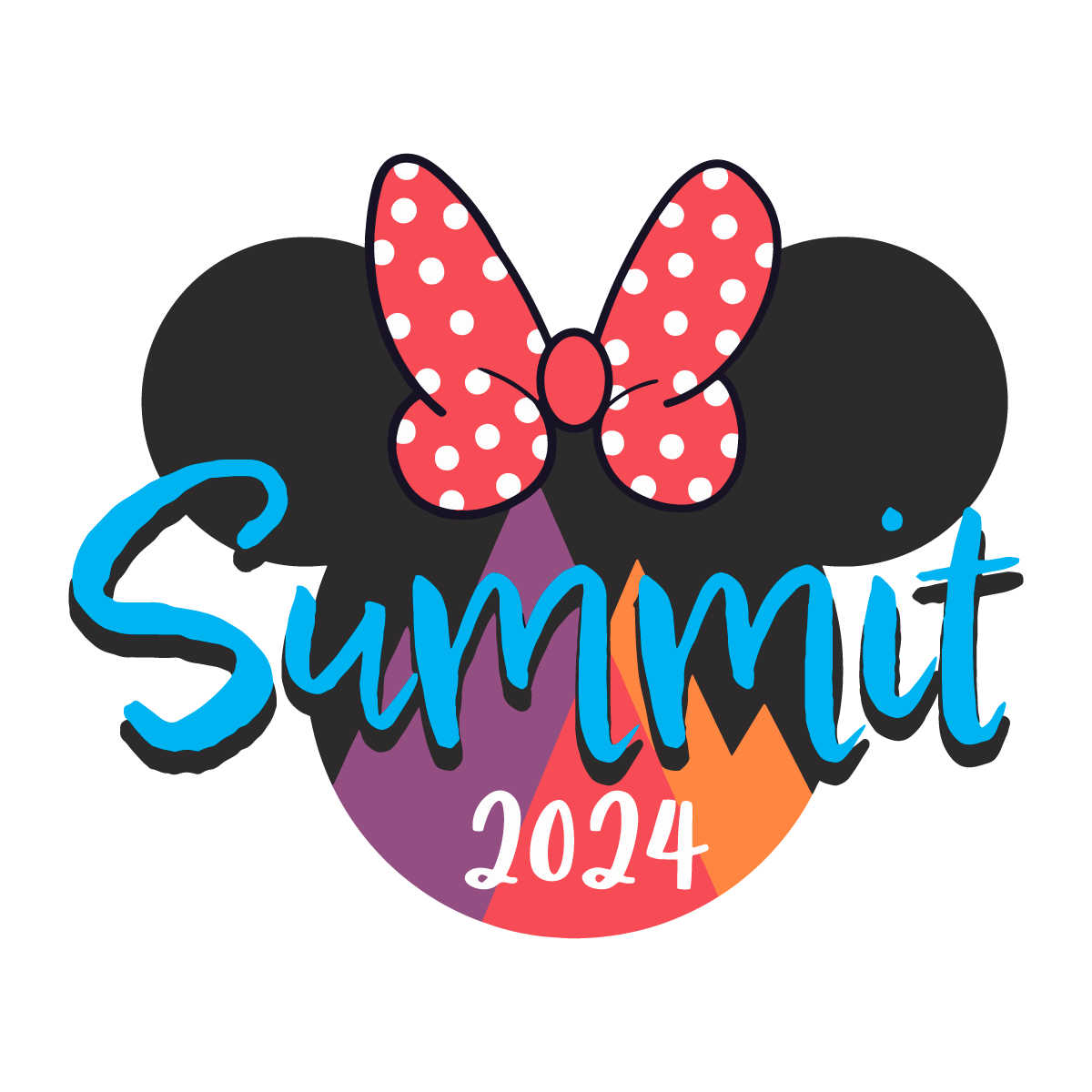 Disney Summit 2024 Minnie Head SVG Digital Download Files - Inspire Uplift