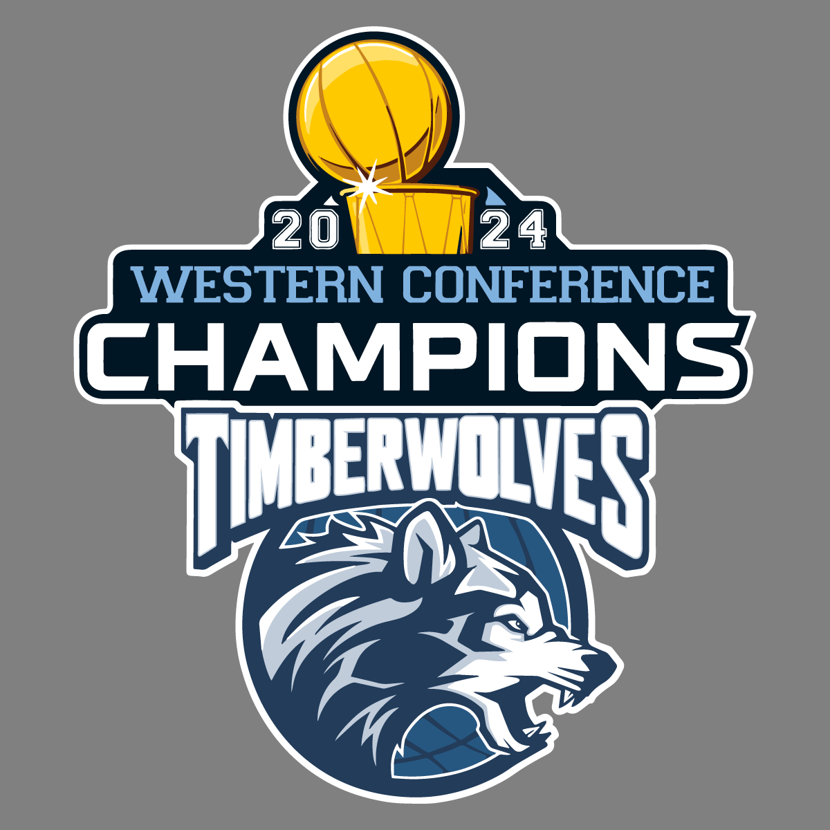 Timberwolve Champions Basketball Championship Western Confer | Inspire ...