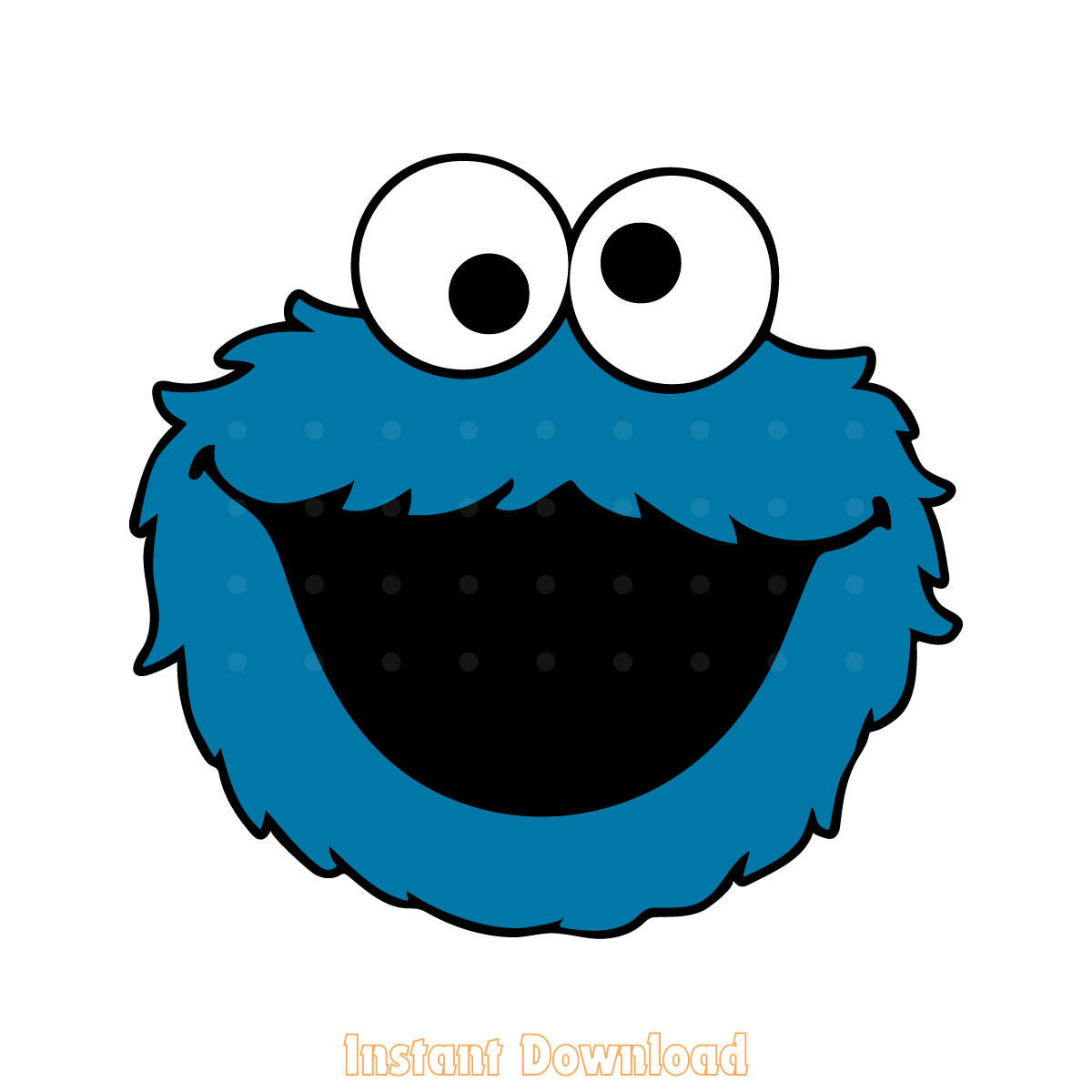 Cookie Monster - Crumb Monster - SVG Download File - Plotter | Inspire ...