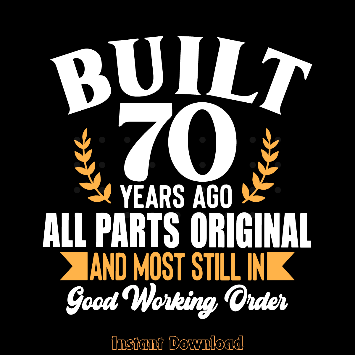 70th Birthday Svg | Inspire Uplift