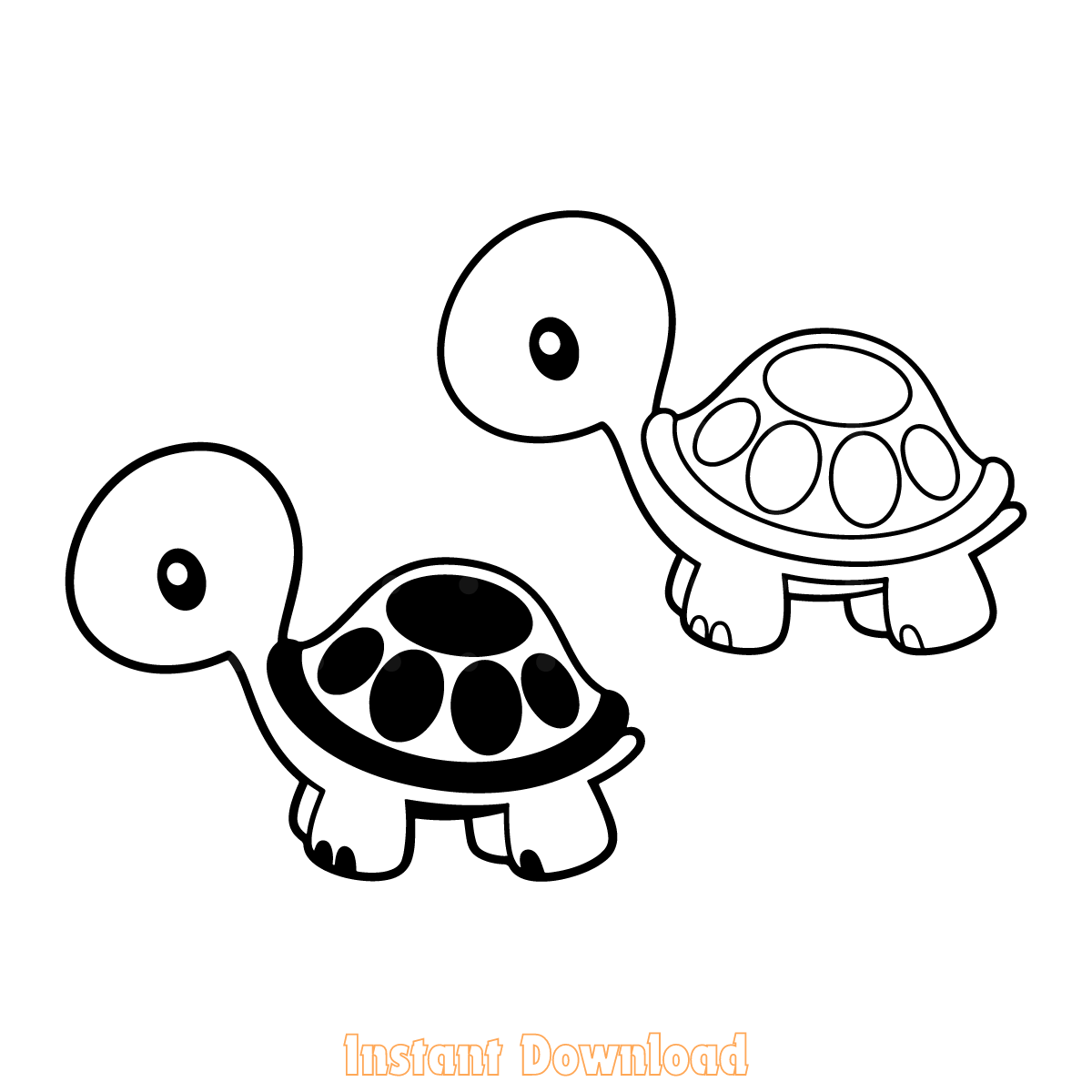 Cute Turtle SVG PNG DXF png. Cricut Cut files | Inspire Uplift