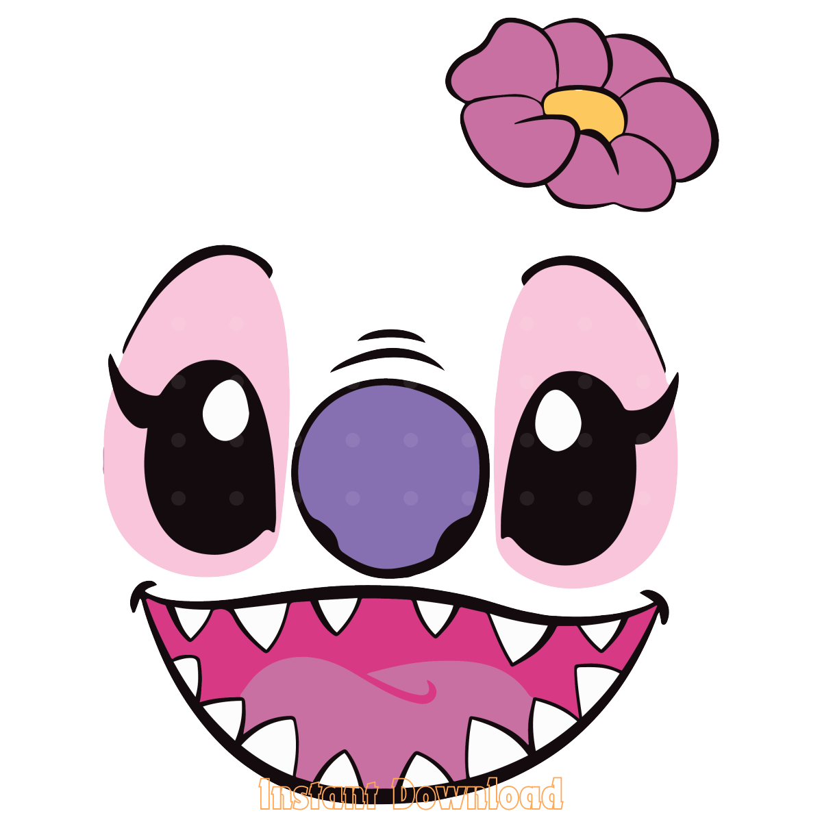 Stitch Angel Face SVG, Stitch Girl Face Svg, Angel Face Desi - Inspire Uplift