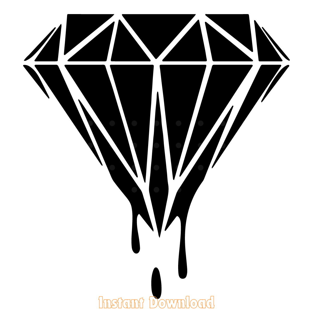 Melting Diamond Svg | Inspire Uplift