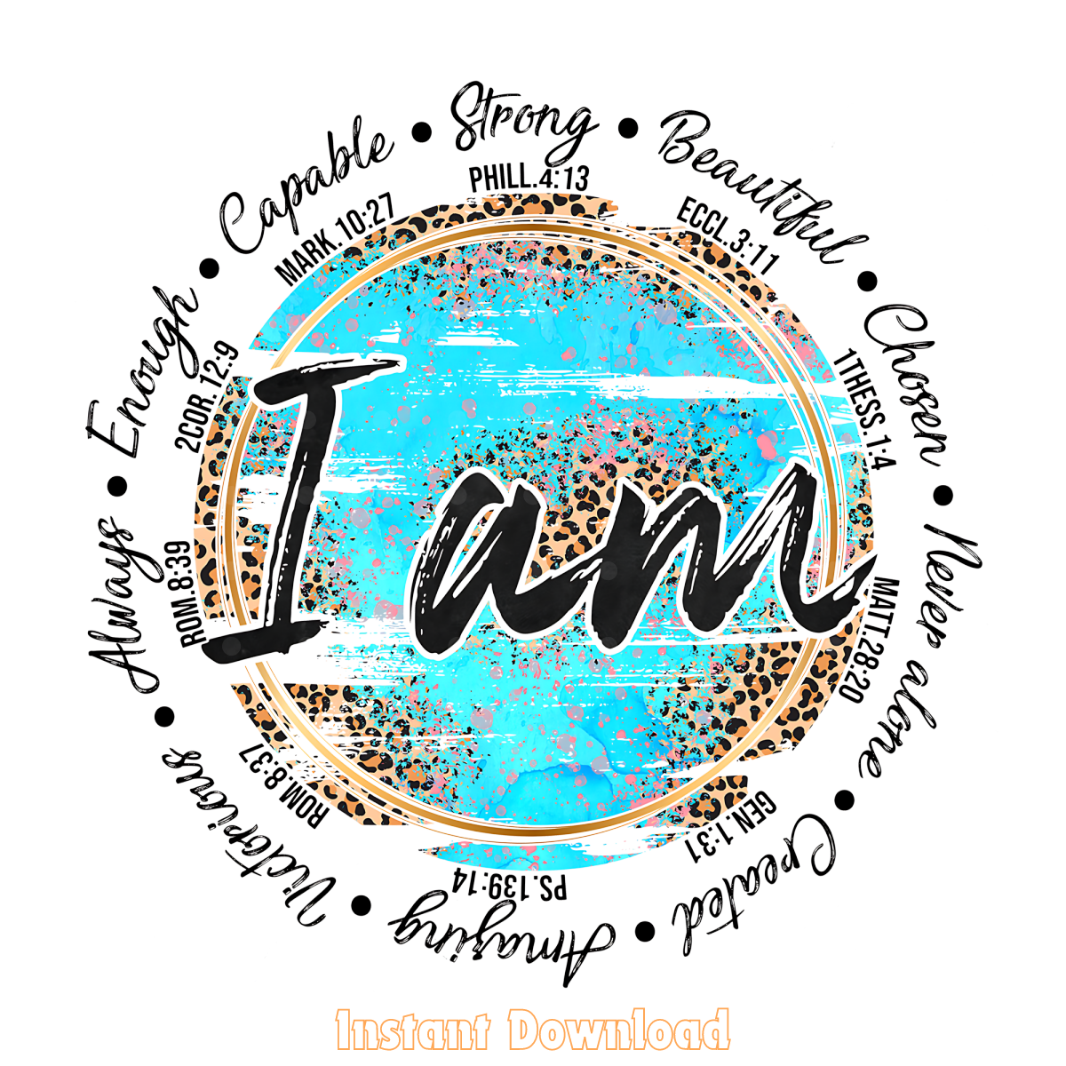 I am PNG Digital Download Files - Inspire Uplift