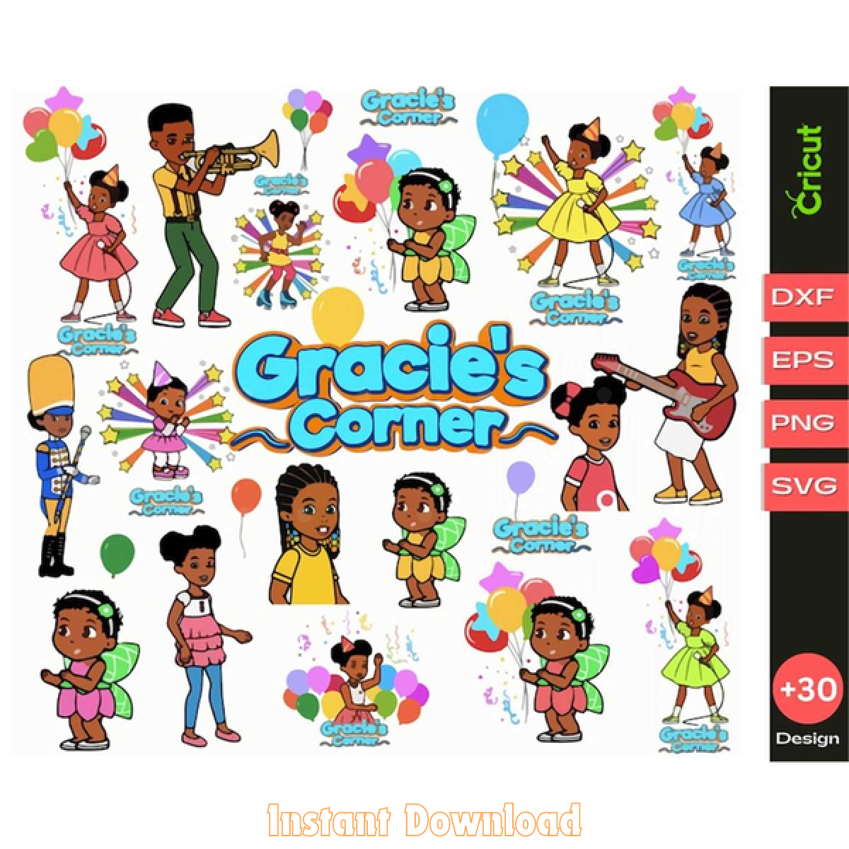 Gracie's Corner PNG Bundles, Gracie's Corner Birthday Png | Inspire Uplift