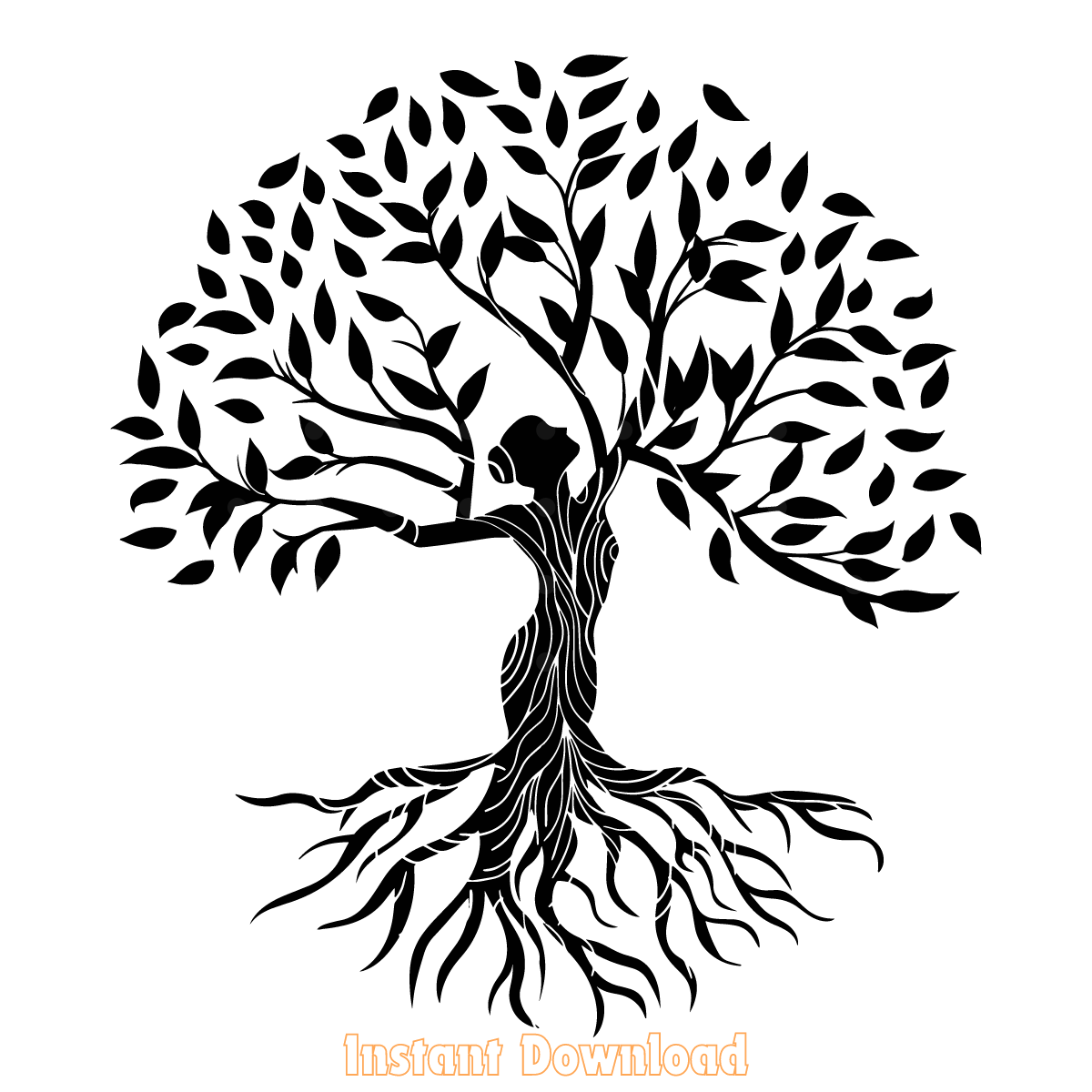 Woman Tree SVG Digital Download Files | Inspire Uplift