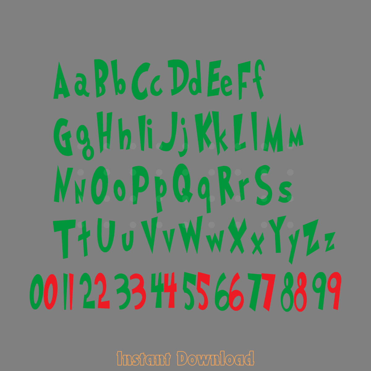 Grinch Font SVG,Grinch OTFGrinch Clipart,Grinch Alphabet,Gri | Inspire ...