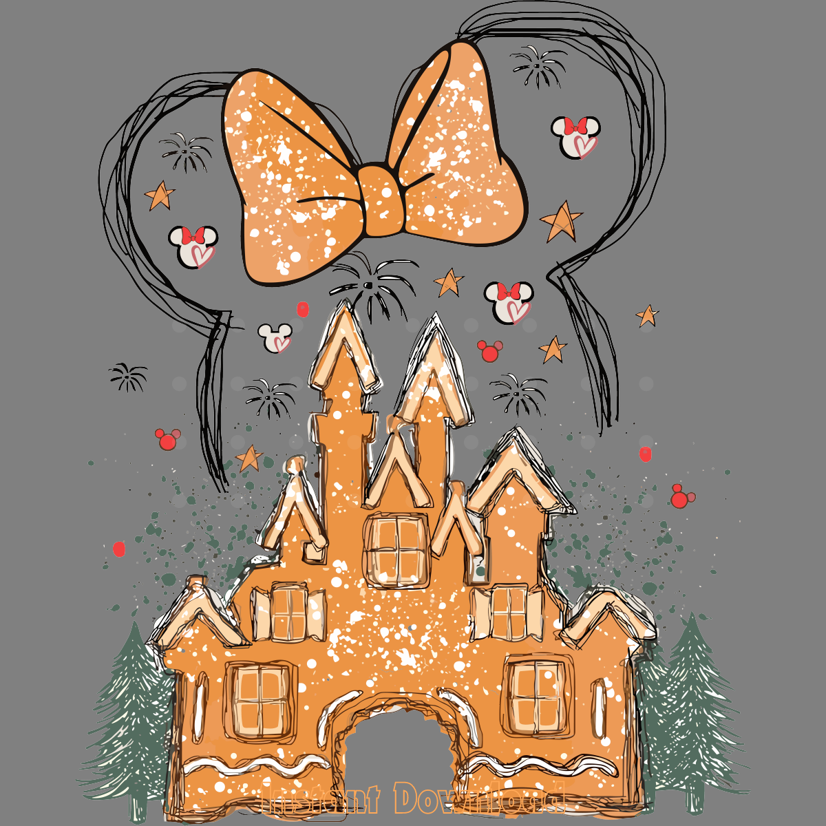 Gingerbread Minnie Svg | Inspire Uplift