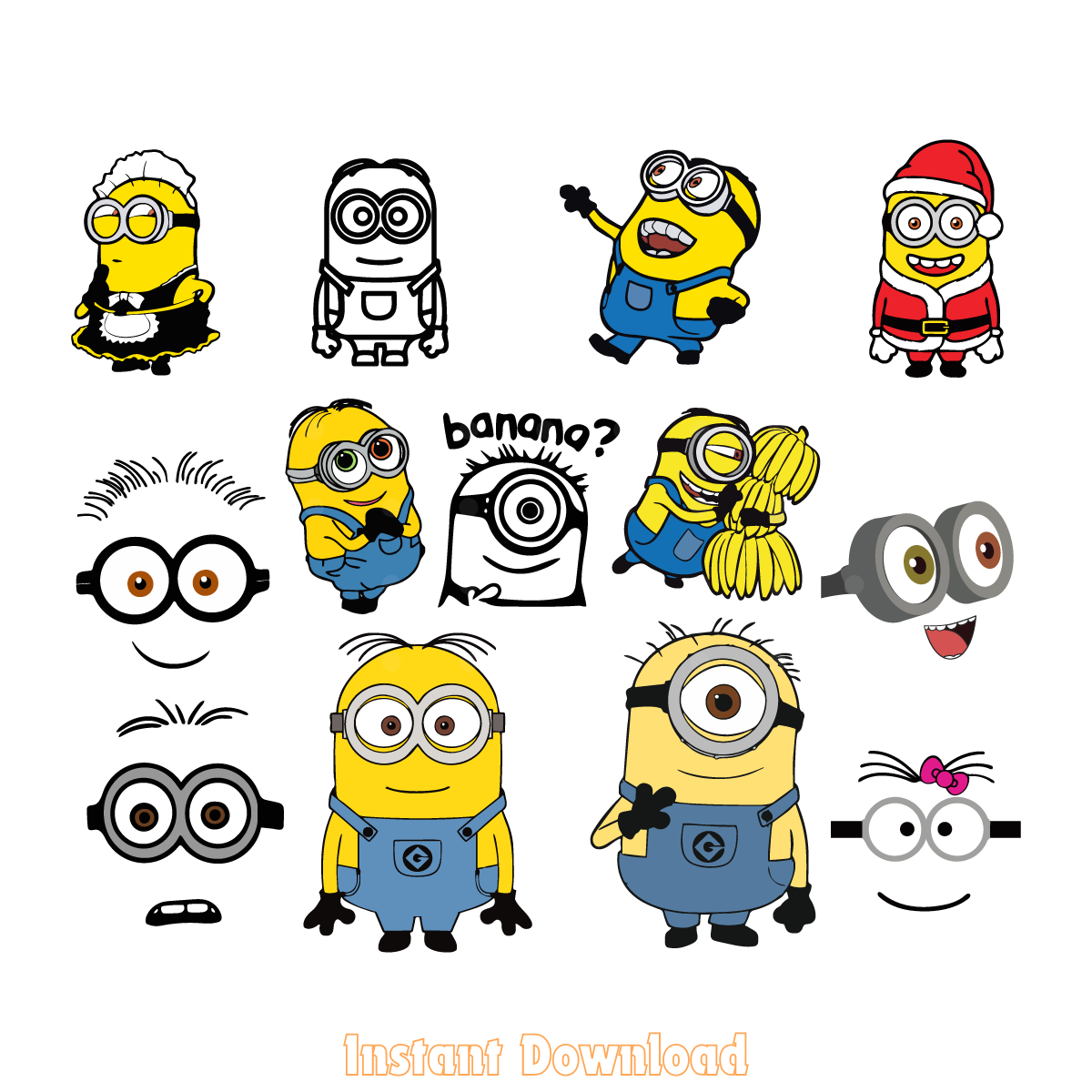 Minions Svg Bundle - Minion SVG for Craft Machines - Cricut | Inspire ...