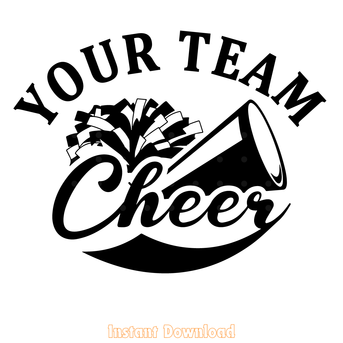 Cheer Svg Digital Download Files Digital Download Files | Inspire Uplift
