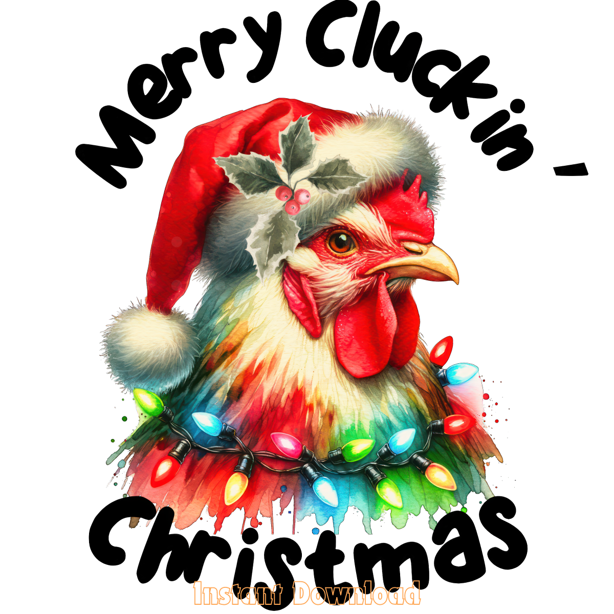 Merry Christmas Svg, Farm Animal Png Digital Download Files | Inspire ...
