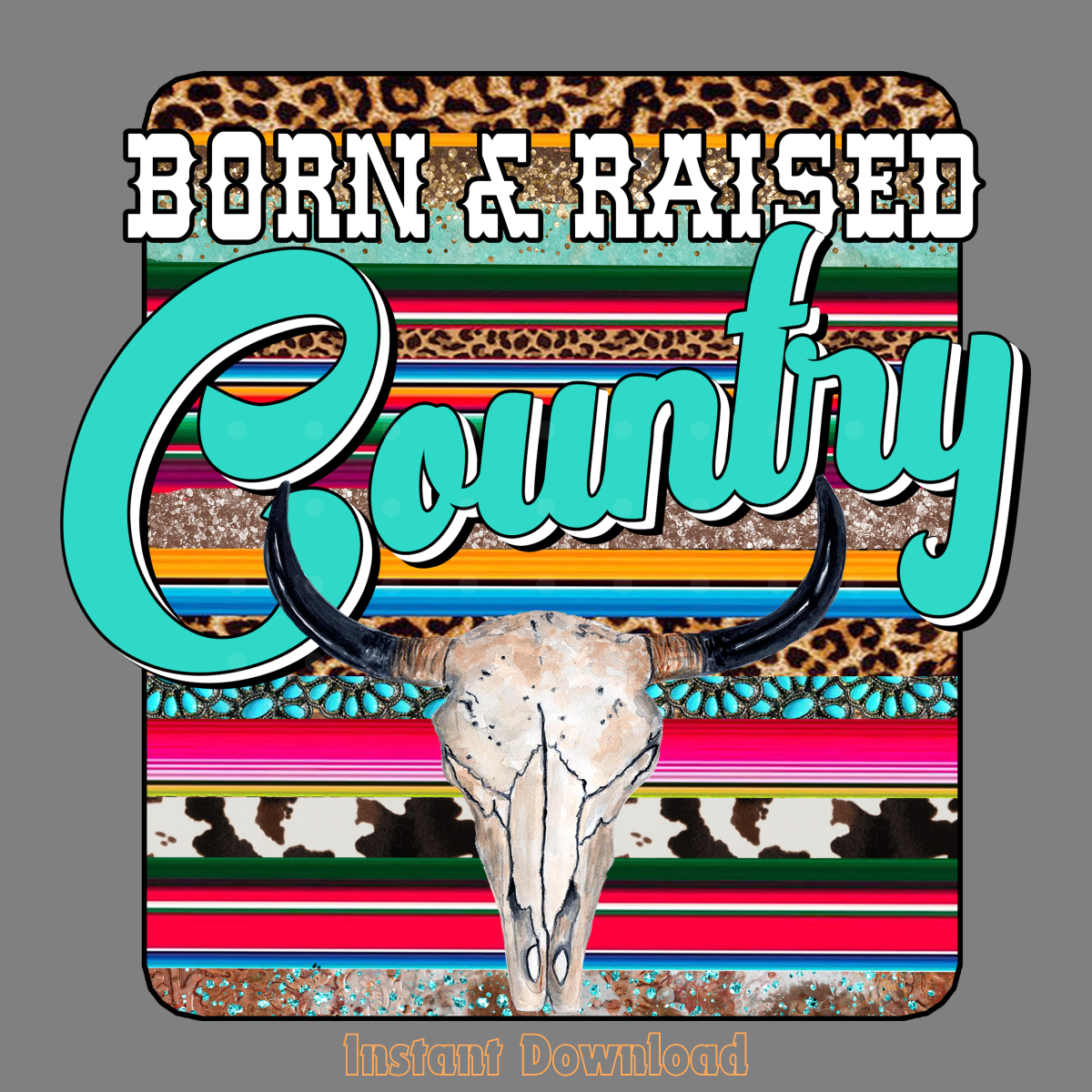 Western Png, Born and Raised Country PNG | Inspire Uplift