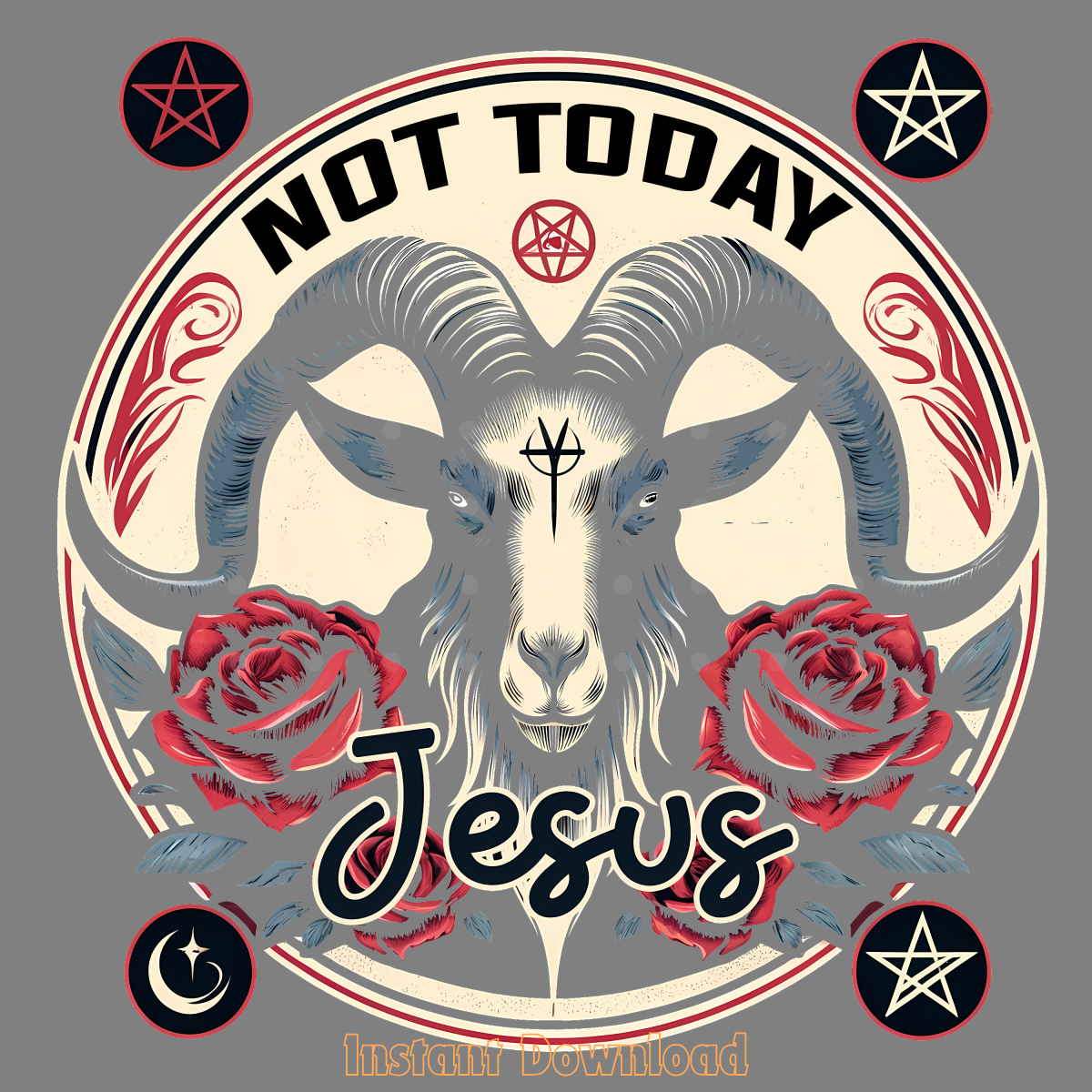 Not Today Jesus Png, Cross Png Digital Download Files | Inspire Uplift