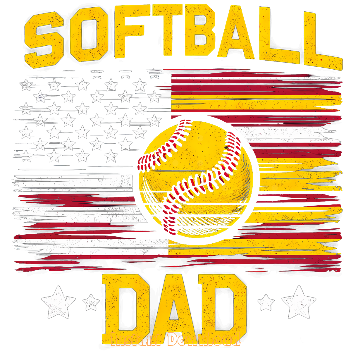 American Softball Dad Png, Softball Png Digital Download Fil | Inspire Uplift