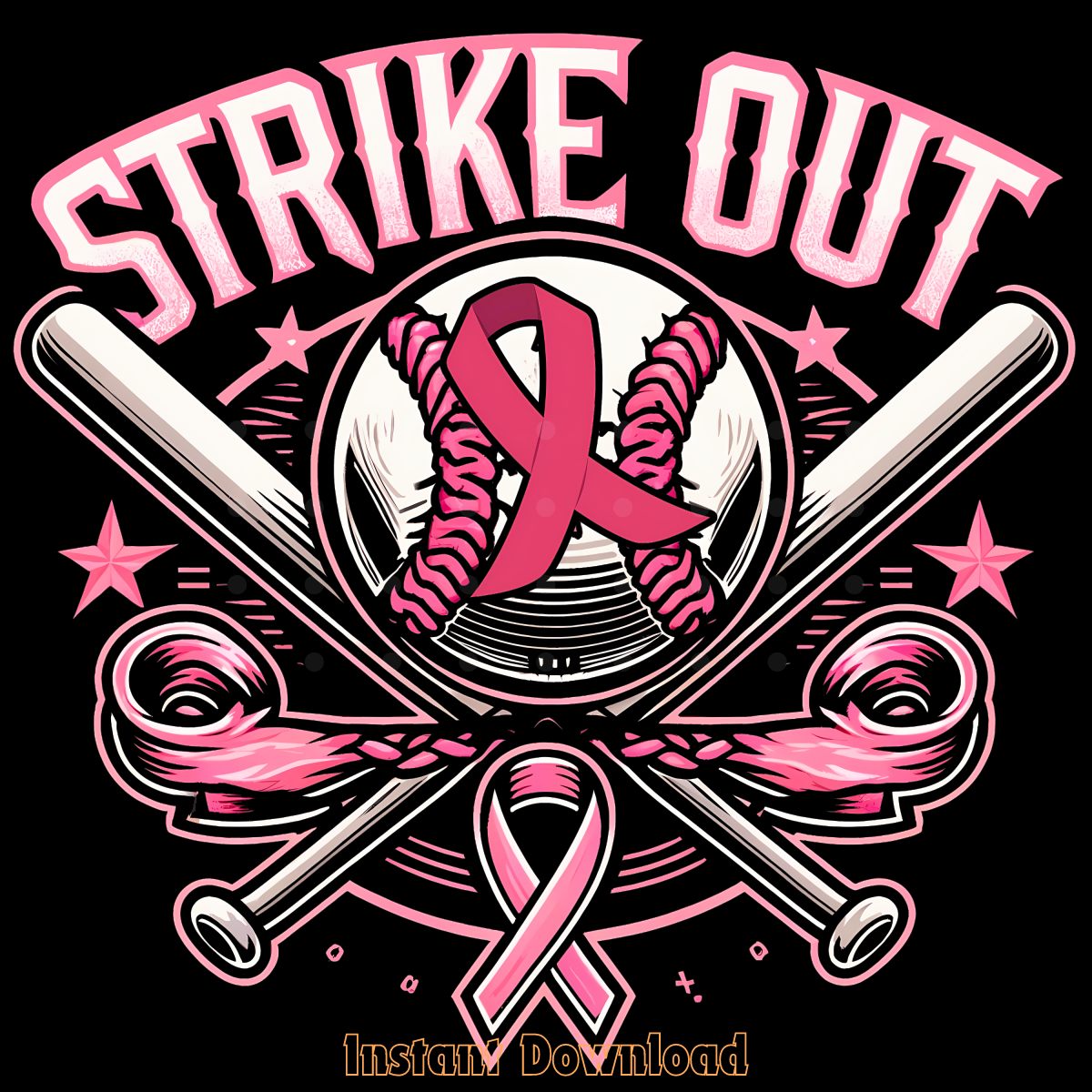 Baseball Cancer Svg | Inspire Uplift