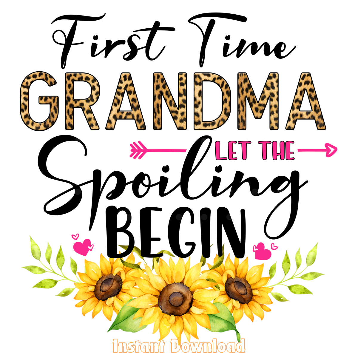 Grandma Png First Time Grandma Sub Digital Download Files | Inspire Uplift