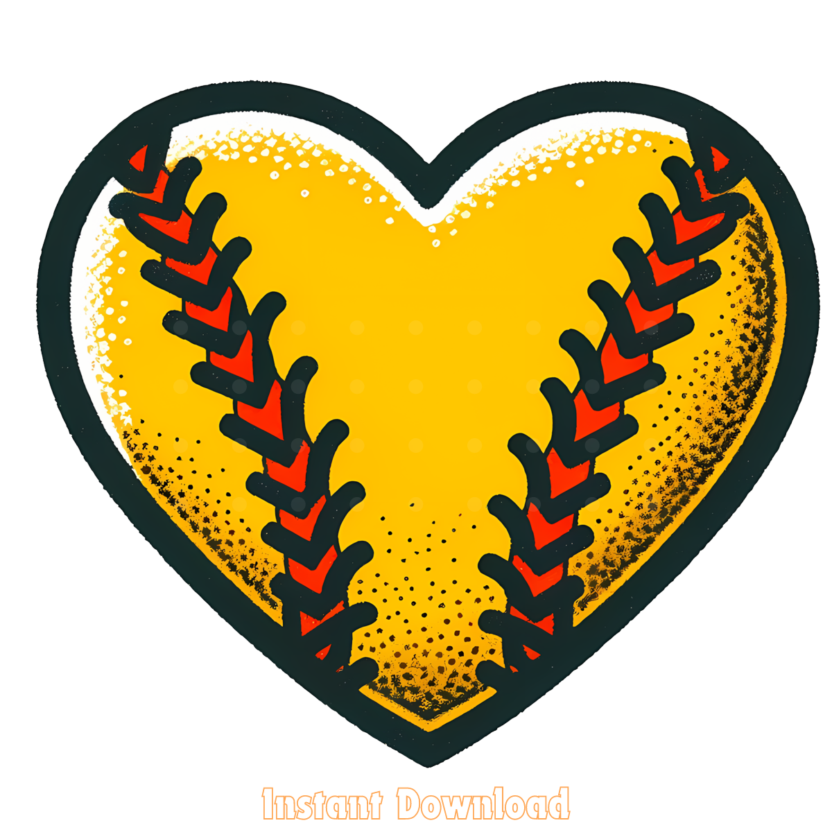 Softball Heart Svg | Inspire Uplift