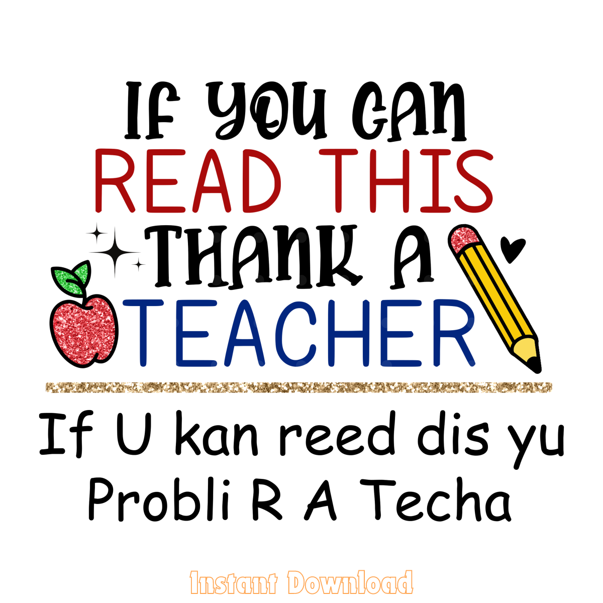 Funny Teacher Png, Teacher Sublimation, Digital Download Fil - Inspire ...