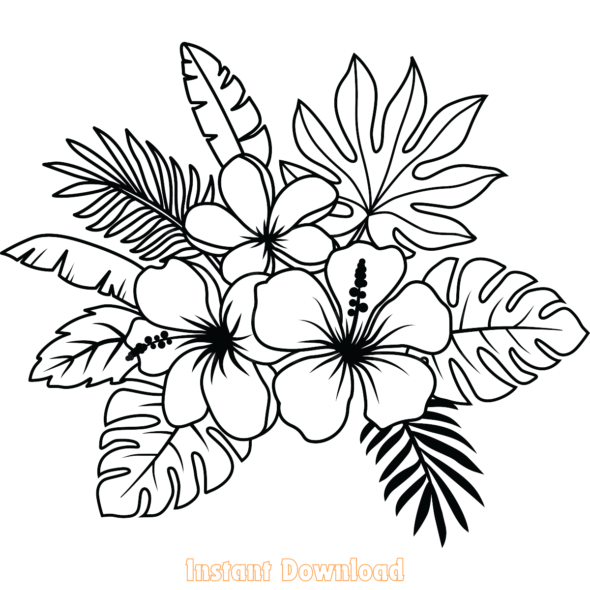 Tropical Flower Svg | Inspire Uplift