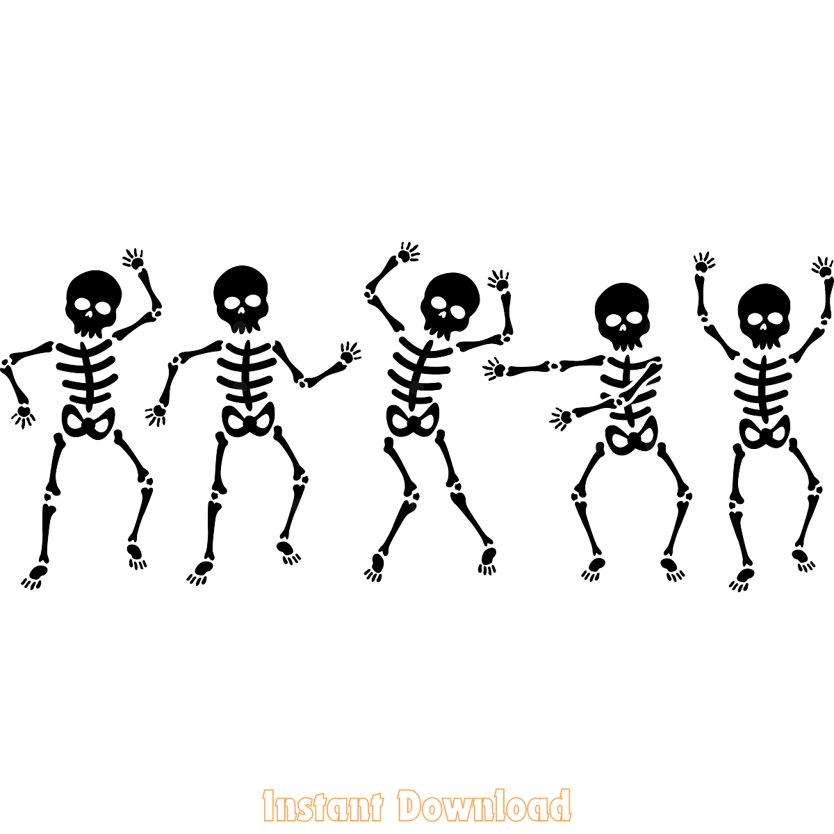 Skeleton Funny Dance Svg, Halloween Svg Digital Download Fil | Inspire ...