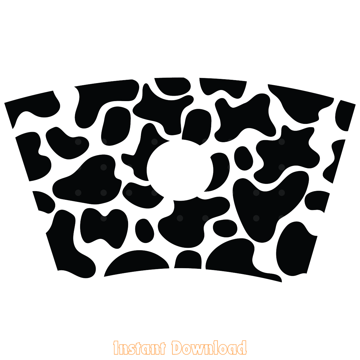 Cow Full Wrap Venti Cold Cup 24 Oz SVG Digital Download File | Inspire ...