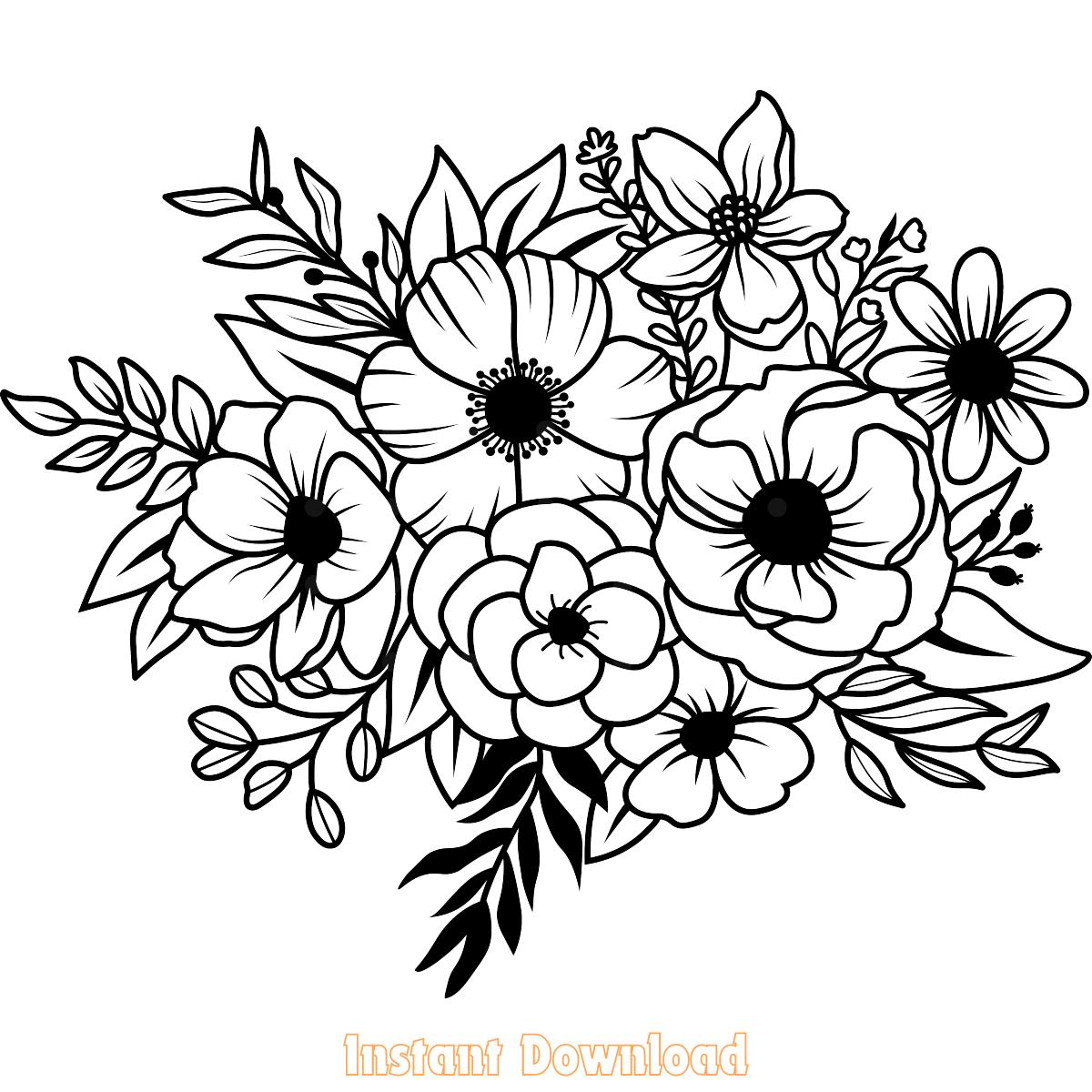 Flowers, Flower Svg Digital Download Files | Inspire Uplift