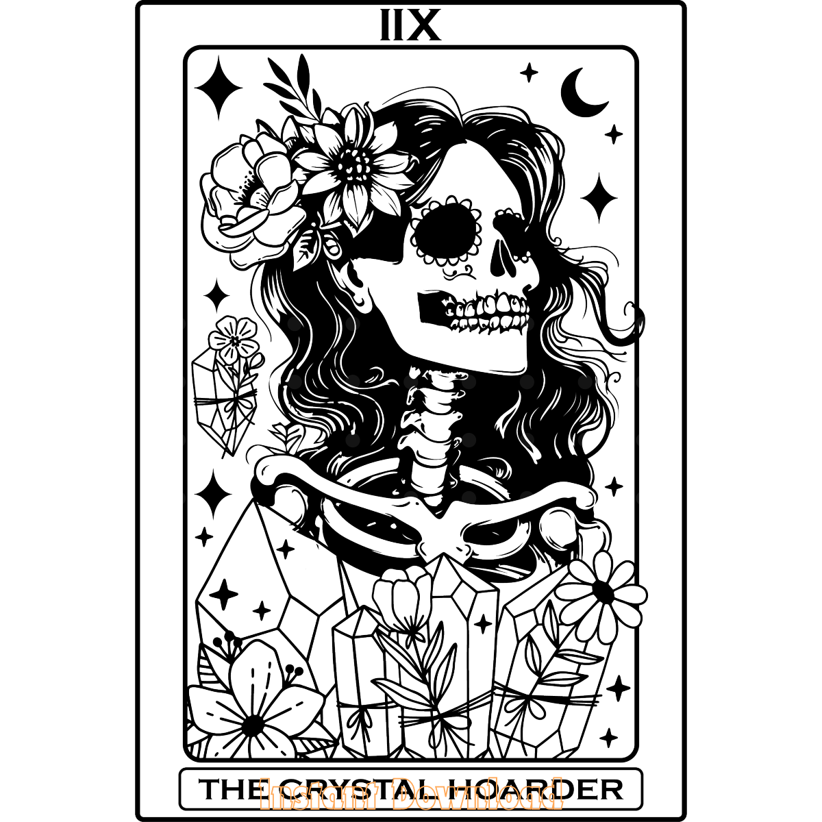 Tarot Card the Crystal Hoarder SVG PNG Digital Download File | Inspire ...