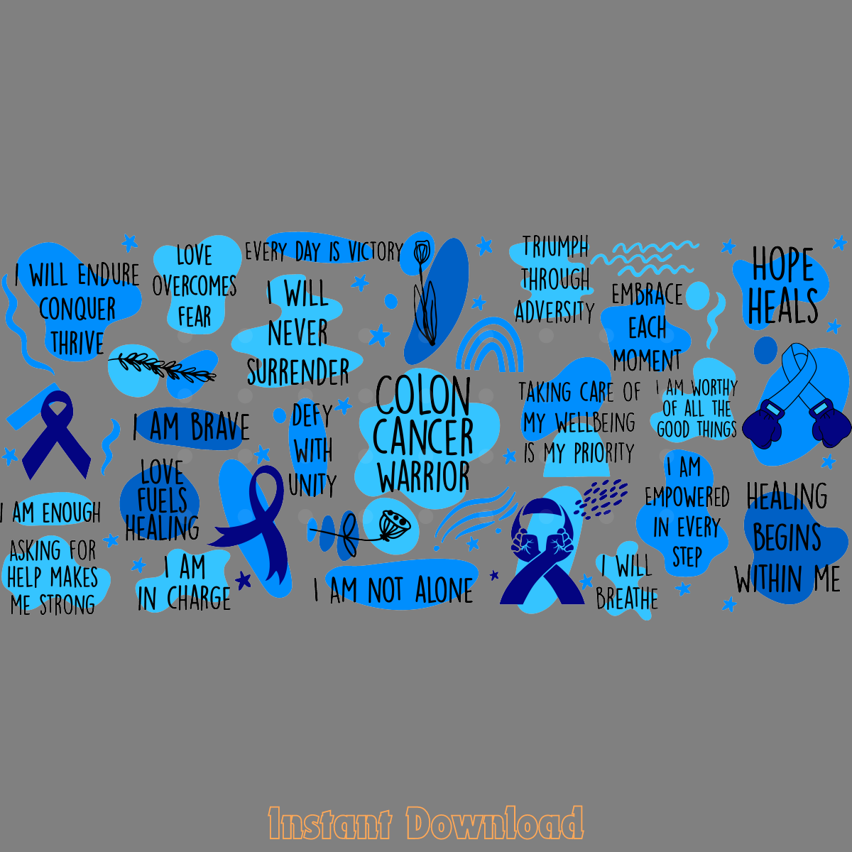 Colon Cancer Svg | Inspire Uplift