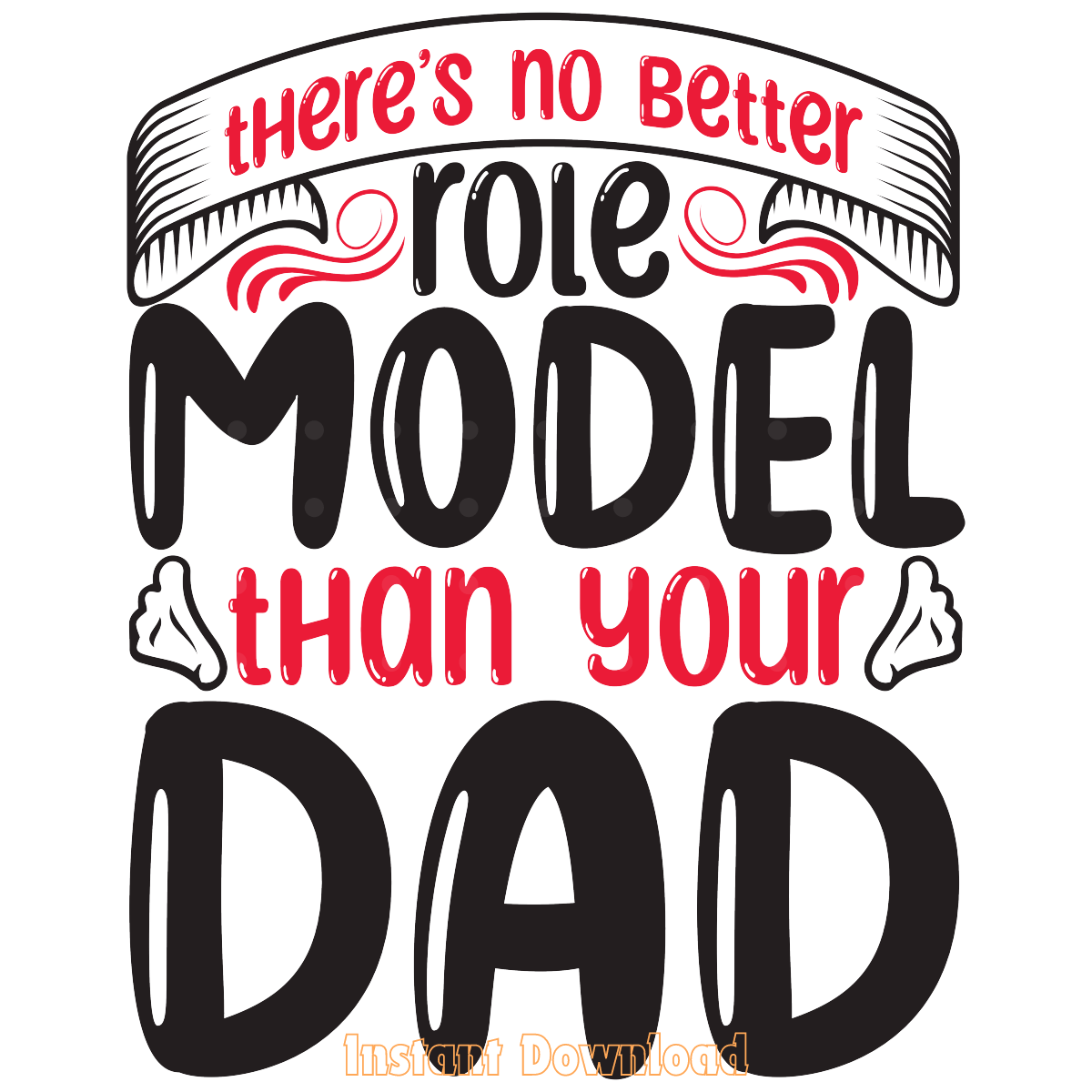 Dad Model Fathers Day T-shirt Design SVG | Inspire Uplift