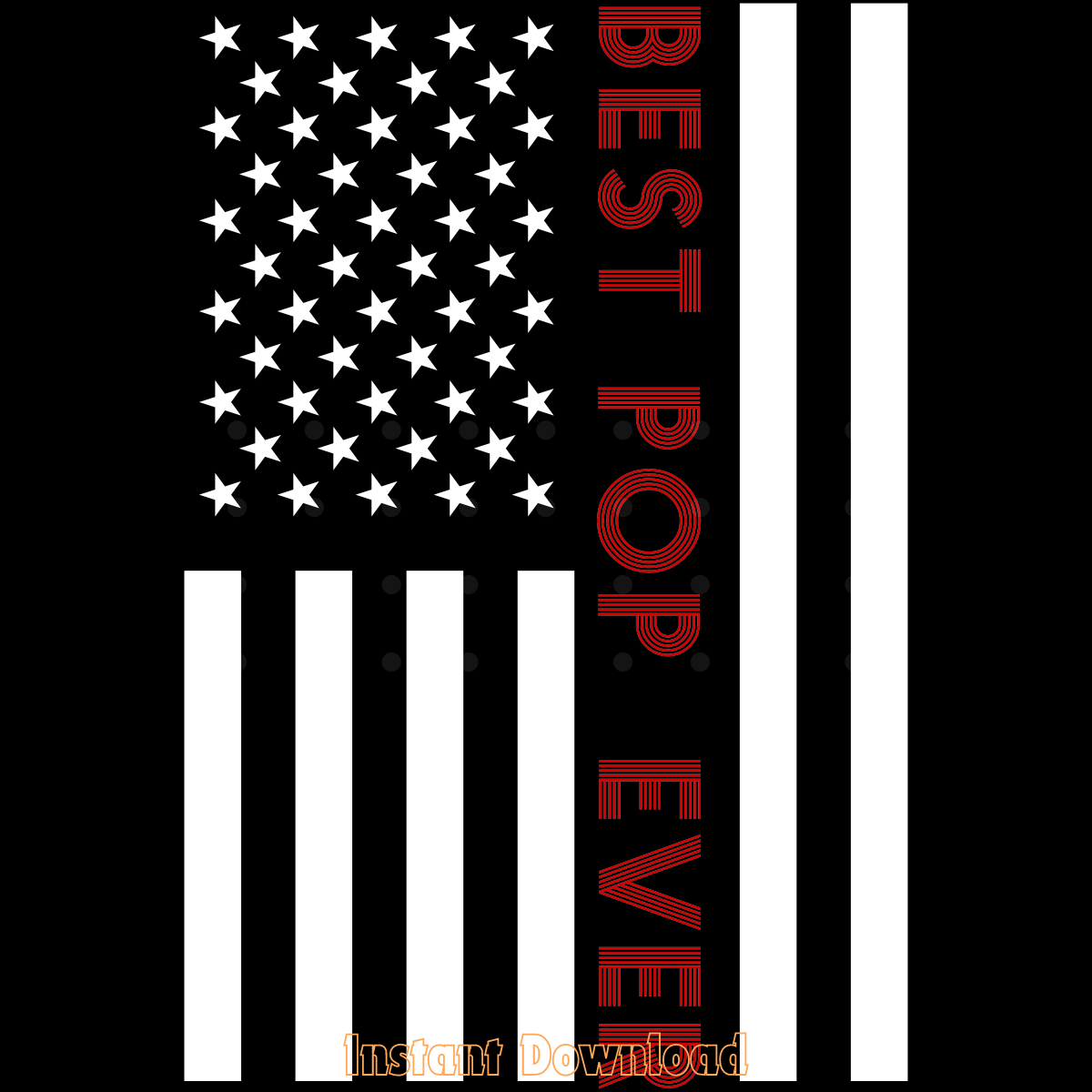 USA Flag Best Pop Ever Svg Cut File Digital Download Files | Inspire Uplift