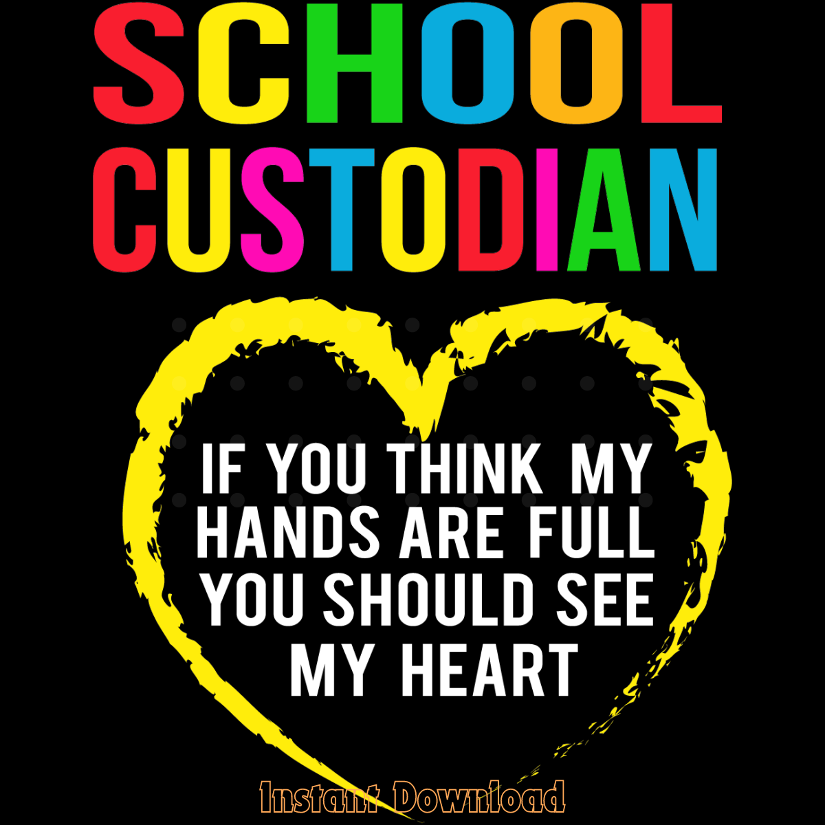 Funny School Custodian Design for Janito | Inspire Uplift