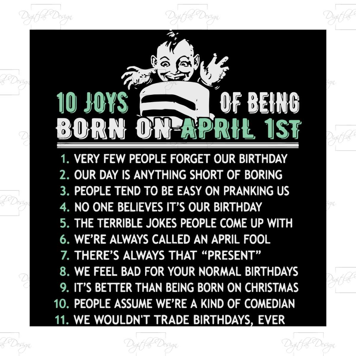 10 Joys Of Being Born On April 1st, Birthday Svg, Halloween - Inspire ...