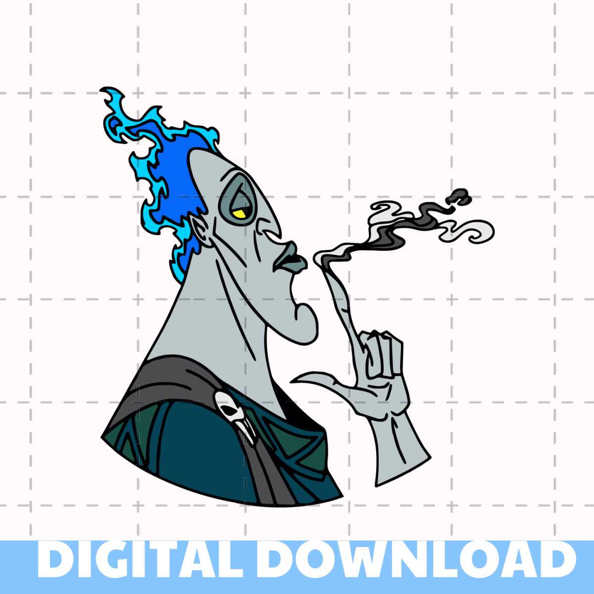 Hades SVG, easy cut file for Cricut, Layered by colour | Inspire Uplift