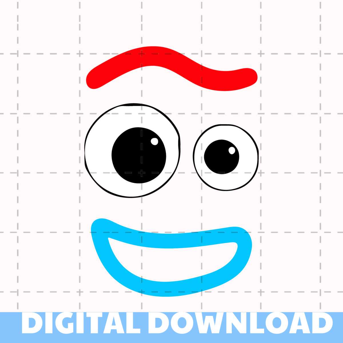 Forky Face Toy Story svg Ears svg png clipart, cricut design | Inspire ...