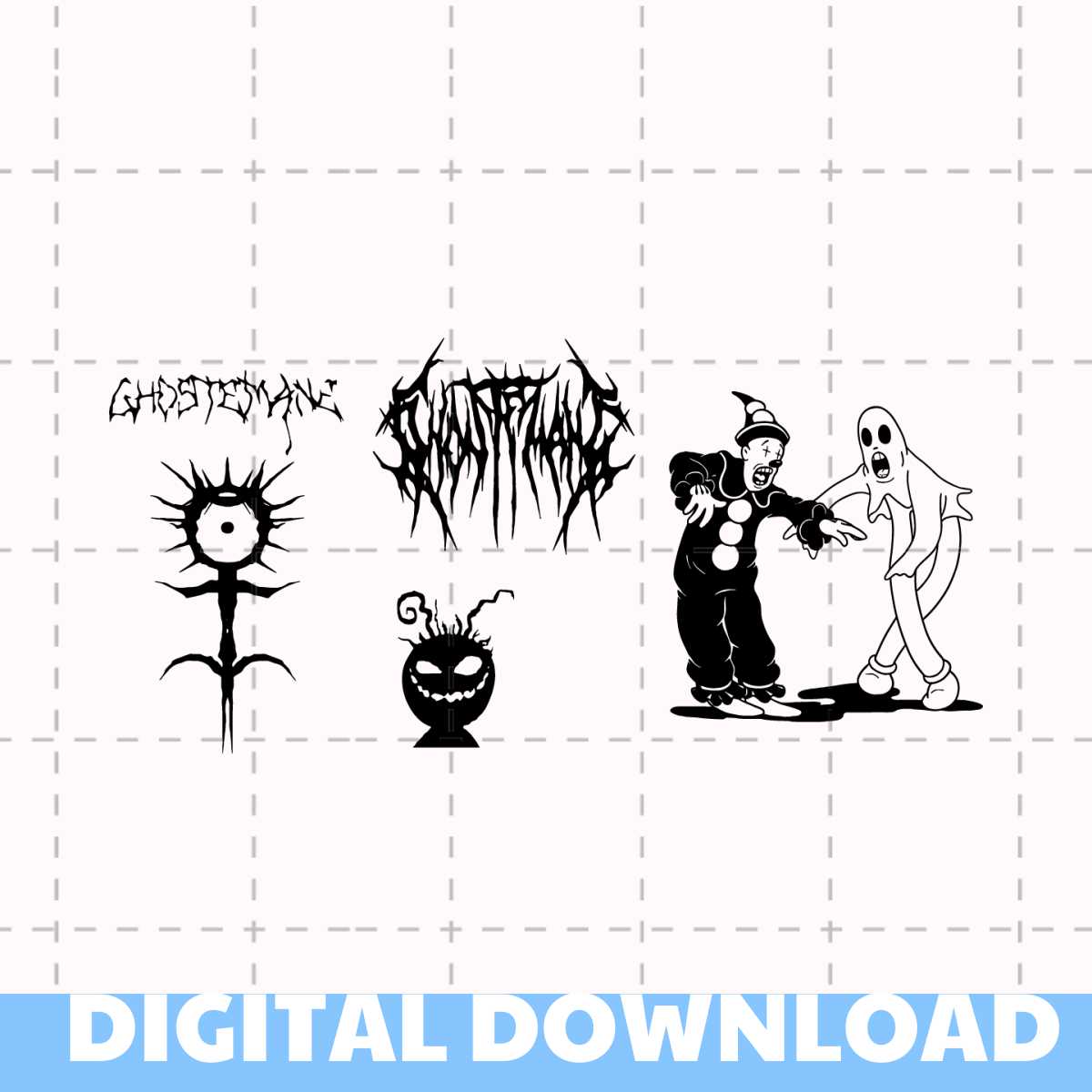 ghostemane files for cricut, SVG files for laser cut, DXF, P | Inspire ...