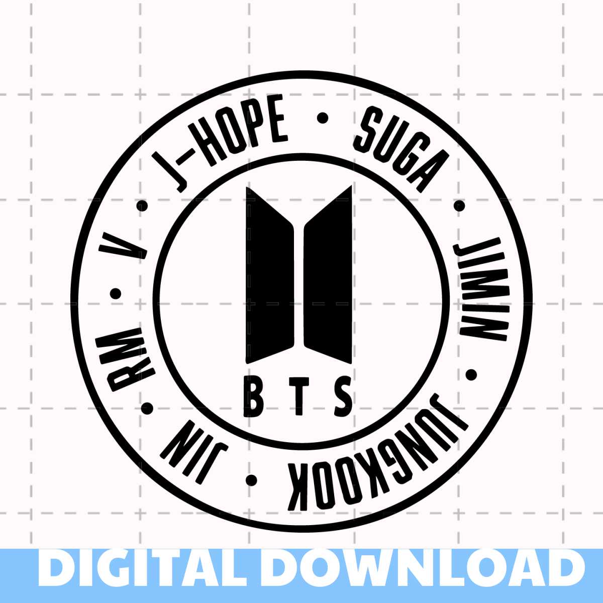 BTS Svg BTS Logo svg bangtan boys Kpop svg BTS Army svg Inst | Inspire ...