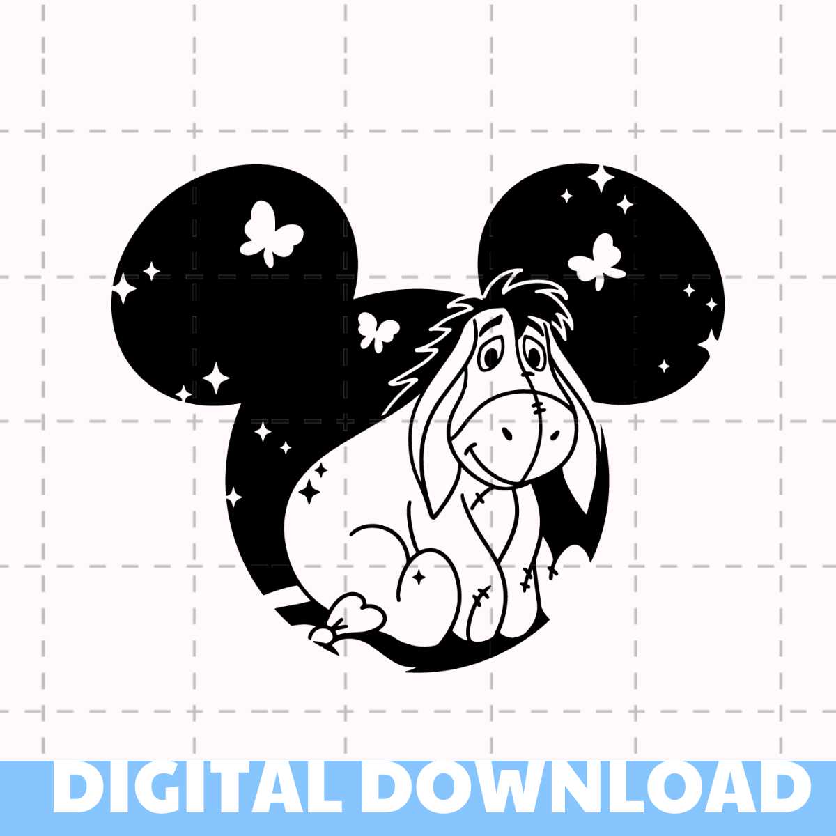 Eeyore SVG Winnie Pooh dxf clipart png , cut file outline si | Inspire ...