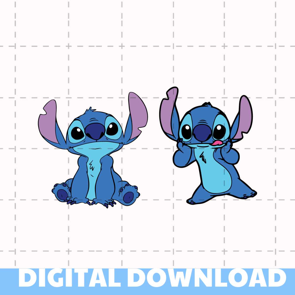 Sitting Stitch SVG PNG DXF, Stitch Svg, Stitch Svg Bundle, C | Inspire ...