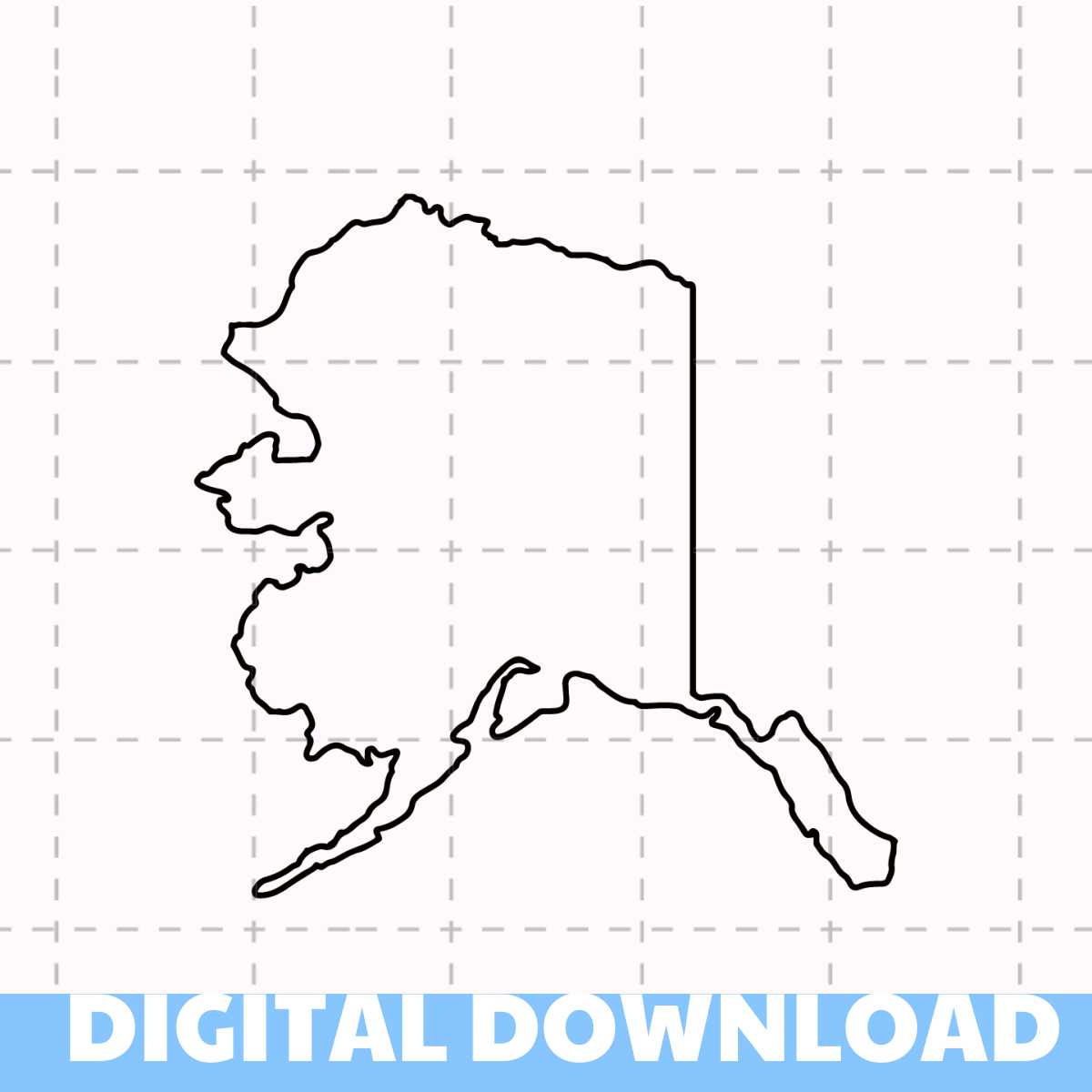 Alaska Outline SVG Files | Alaska Cut Files | United States - Inspire ...